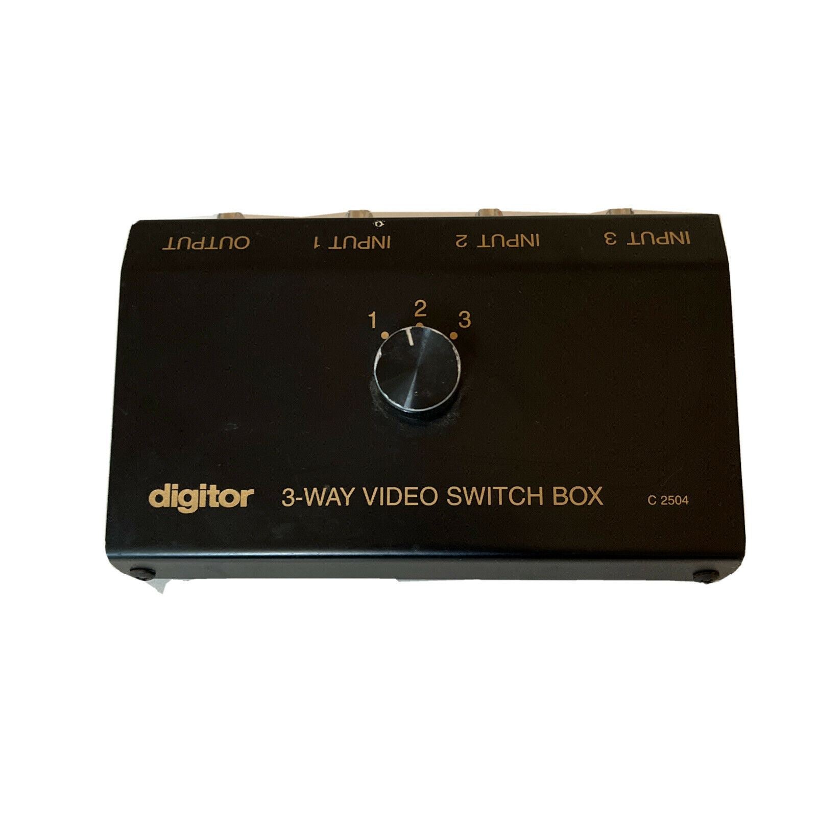 Digitor 3-Way Video AV Switch Box C2504 TV RCA Splitter Game Console S ...