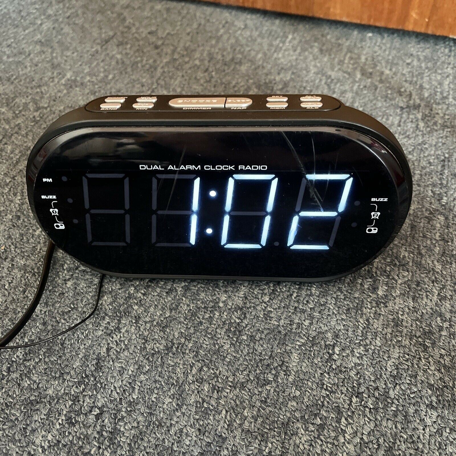Audiosonic CR-228PL LARGE Big Display Alarm Clock Radio – Retro Unit