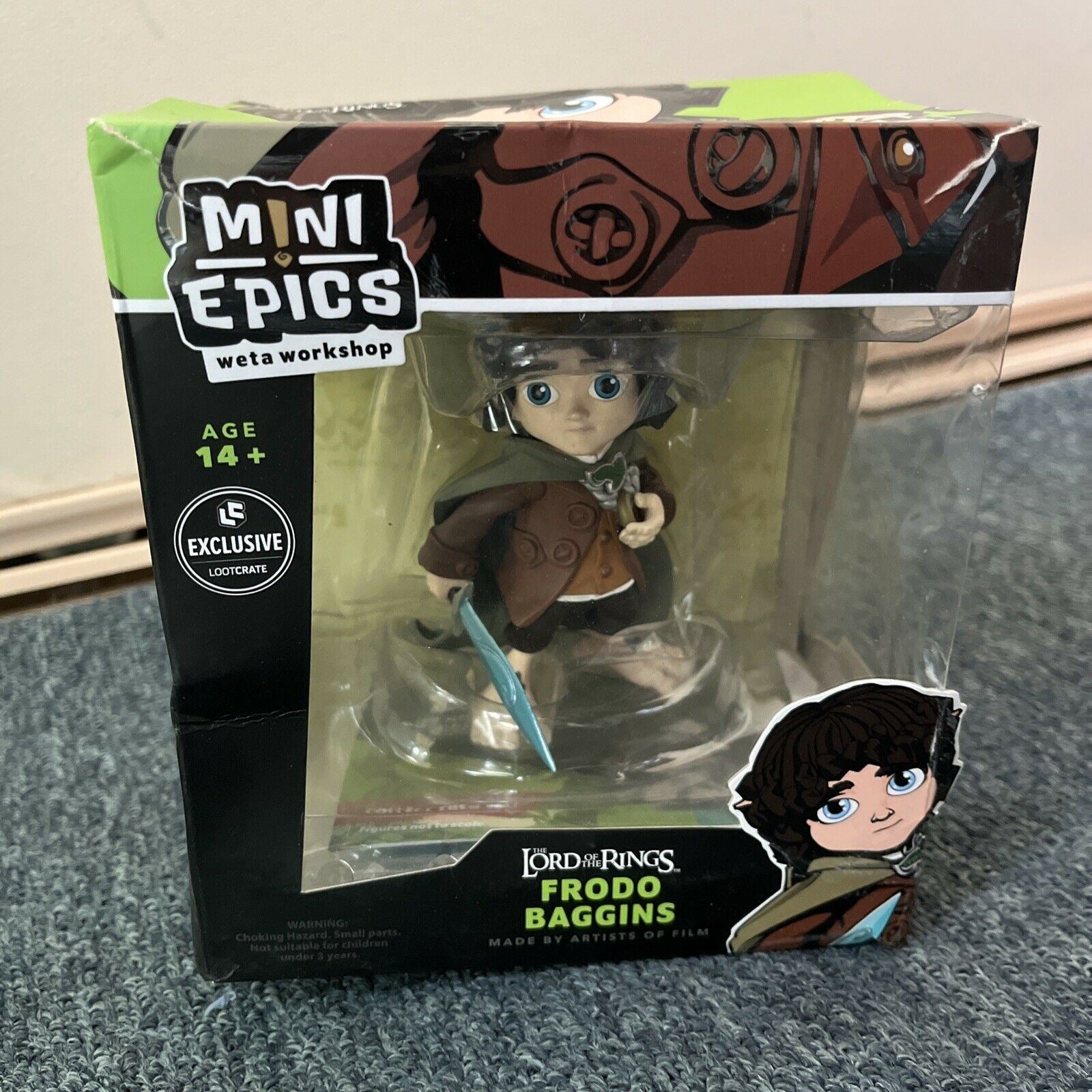 Mini Epics Weta Workshop Frodo Baggins Figure ~ Lootcrate Exclusive ...