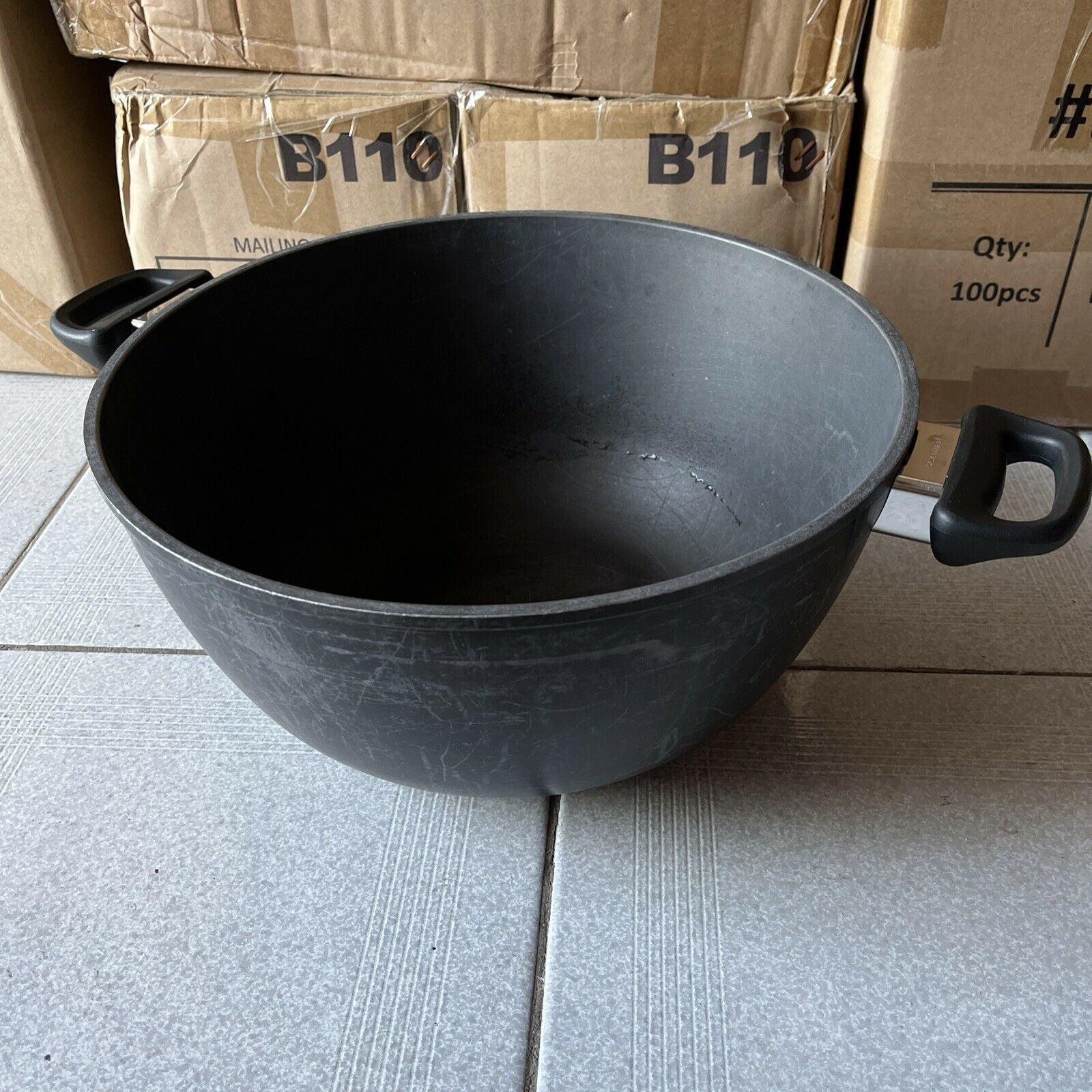 Scanpan Ceramic Titanium Non-stick Stock Stew Pot 33cm Diameter Made I ...
