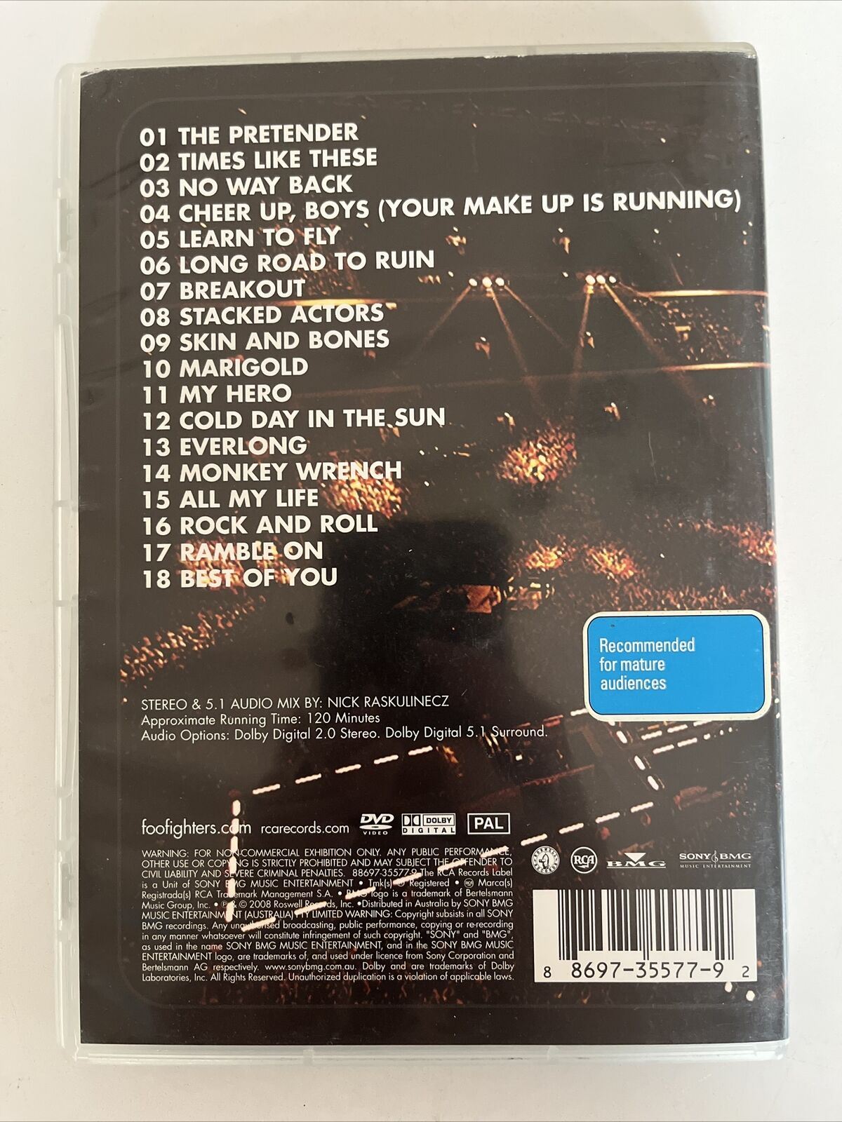 Foo Fighters – Live At Wembley Stadium (DVD, 2008) All Regions – Retro Unit