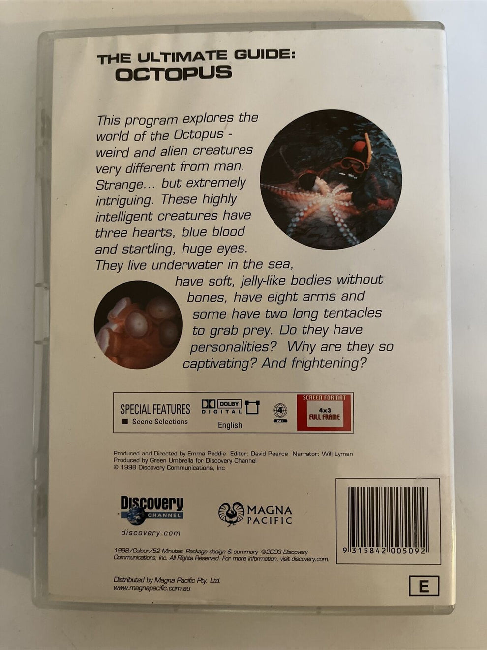 Discovery Channel - The Ultimate Guide Octopus (DVD) Region 4 – Retro Unit