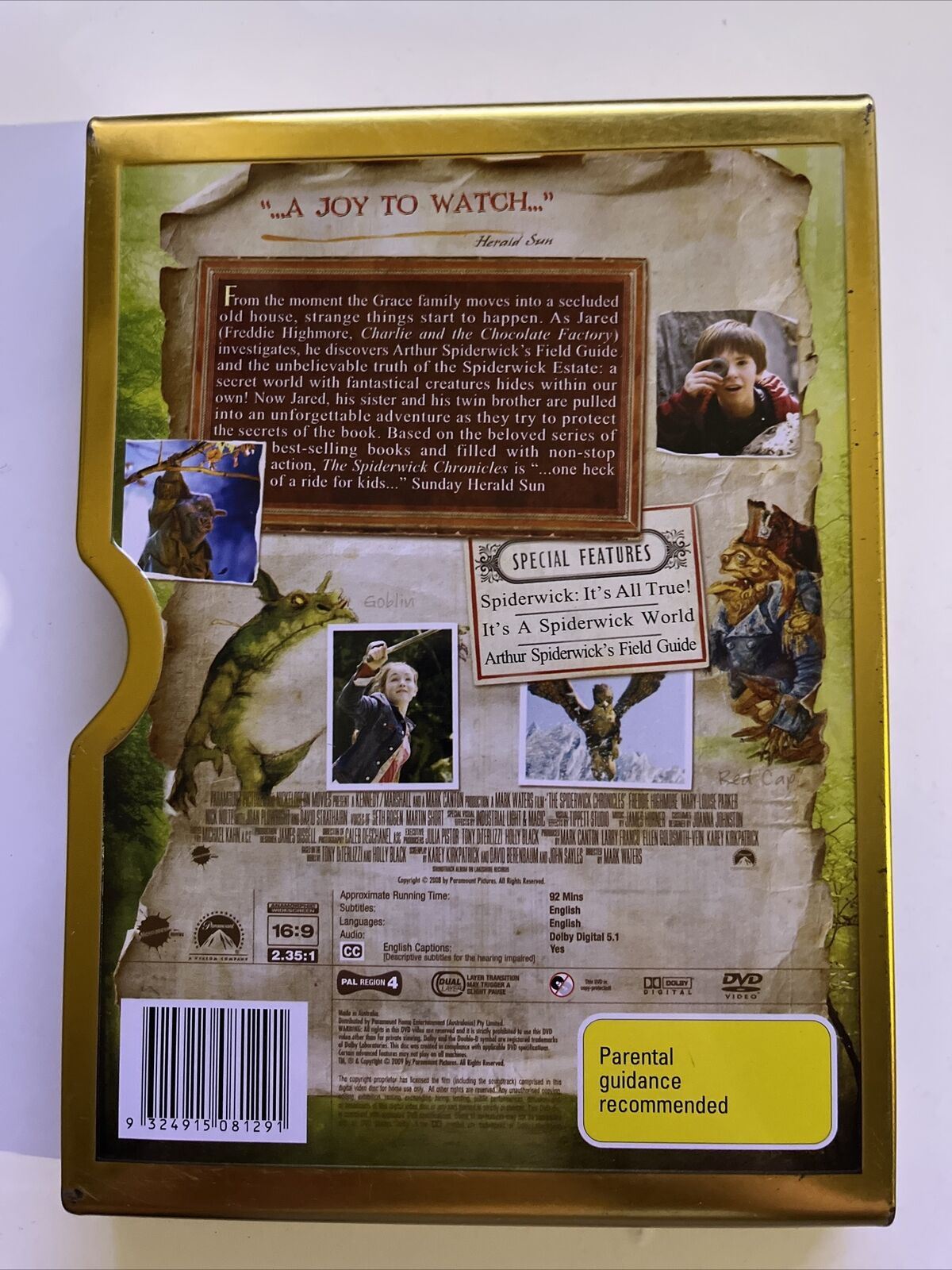 The Spiderwick Chronicles (DVD, 2008) Mary-Louise Parker, David Strath ...