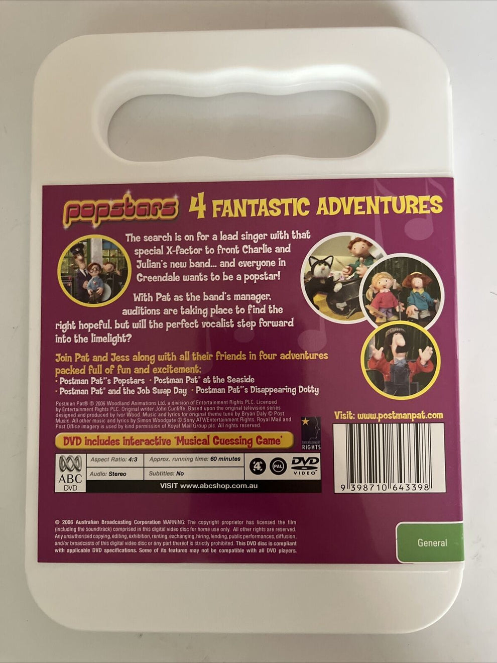 Postman Pat - Popstars (DVD, 2004) ABC for Kids. Region 4 – Retro Unit