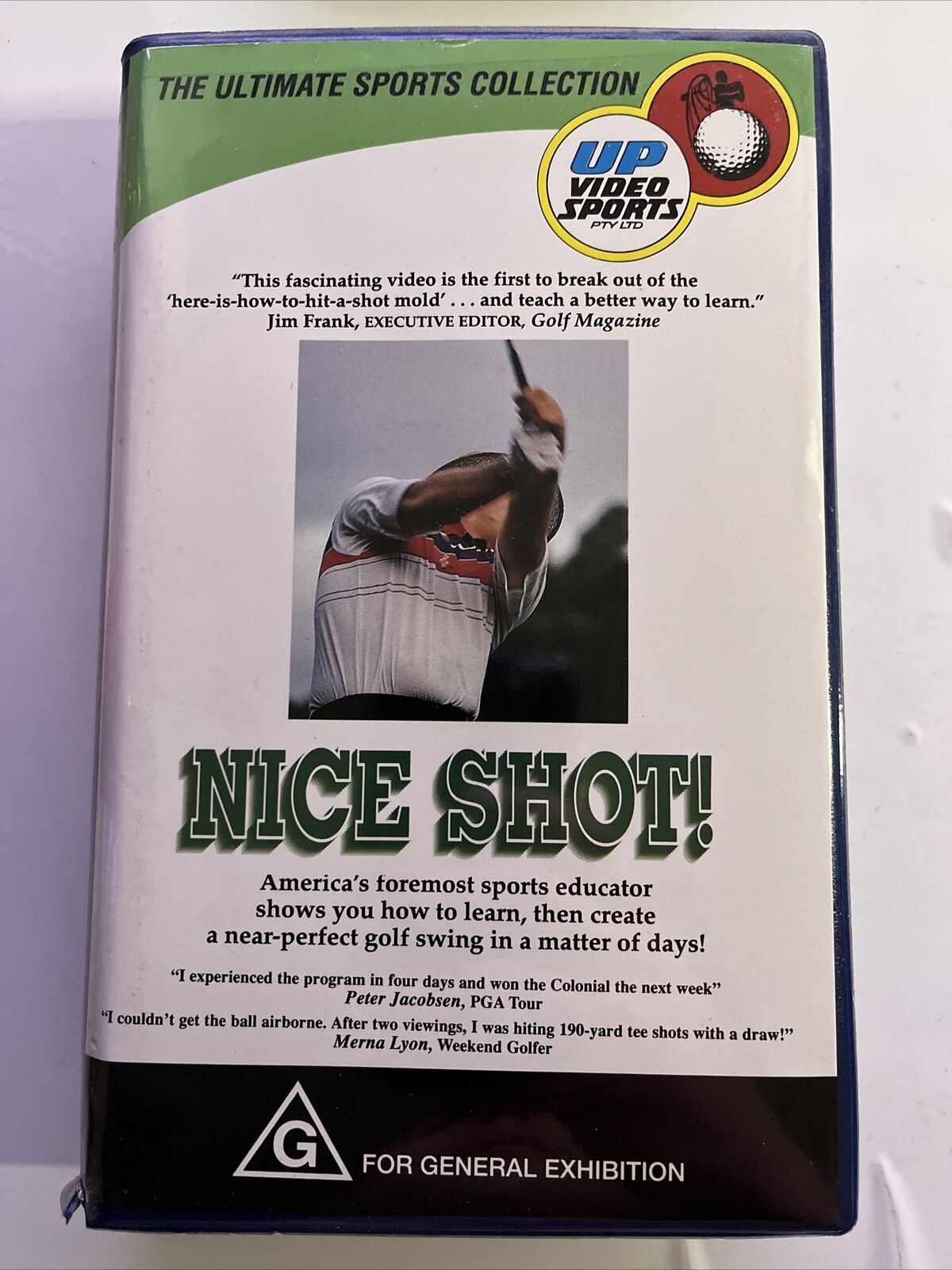 Nice Shot (VHS, 1988) PAL Charles Hogan - Instructional Perfect Golf S ...
