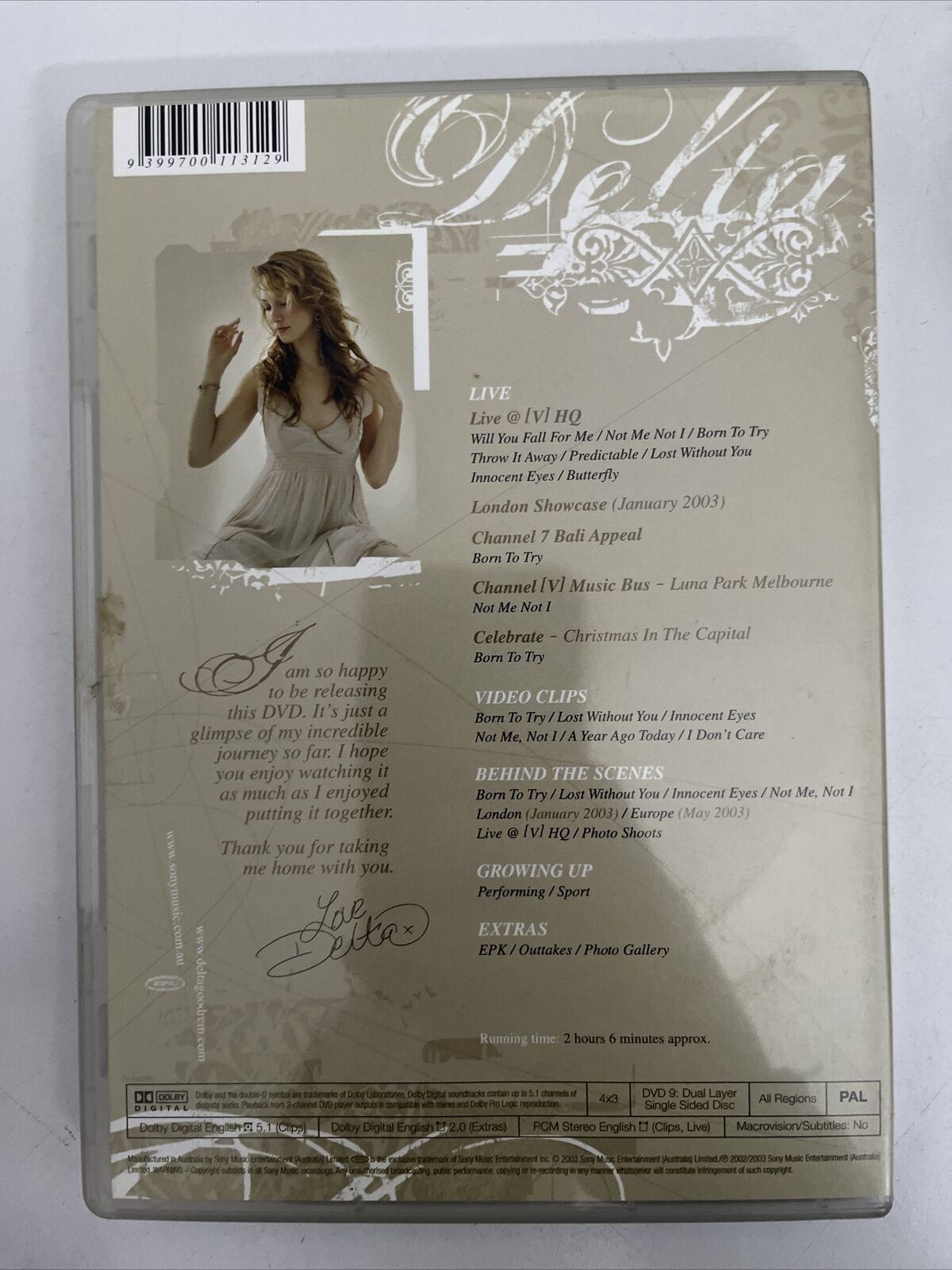 Delta Goodrem - Delta (DVD, 2003) All Region – Retro Unit