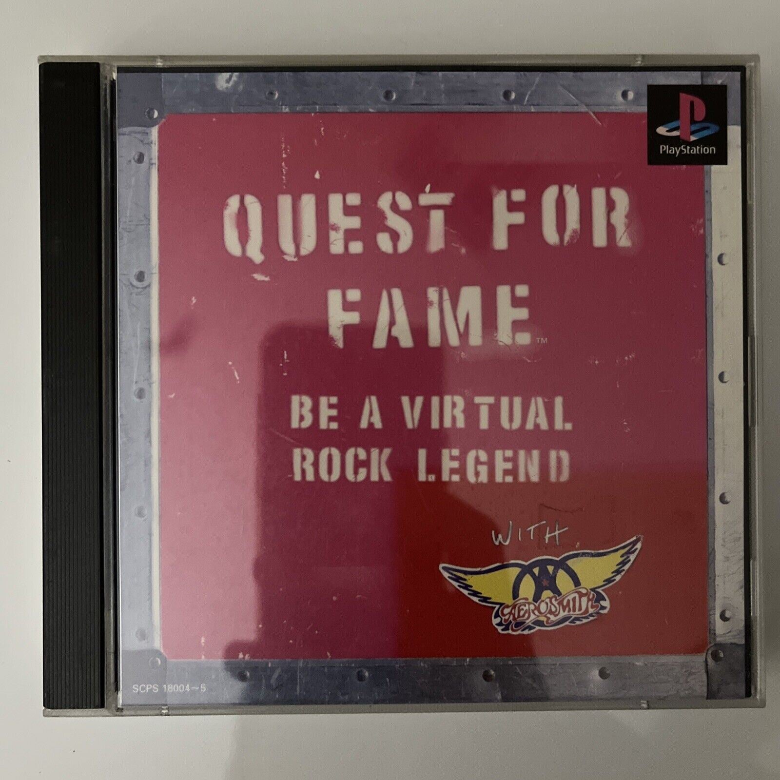 Quest for Fame - Be a Virtual Rock Legend with Aerosmith PS1 Sony NTSC ...