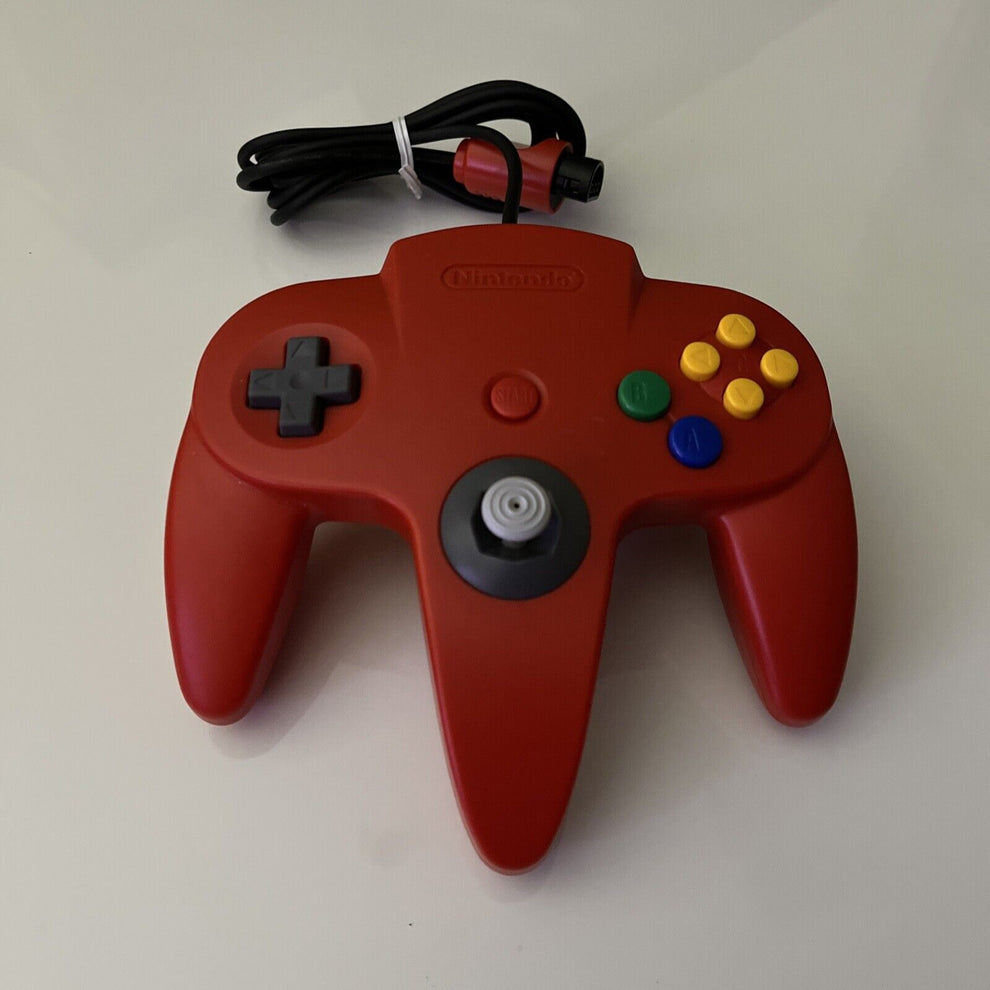Official Nintendo 64 Controller Red N64 Genuine, Tested & Ex Working C ...