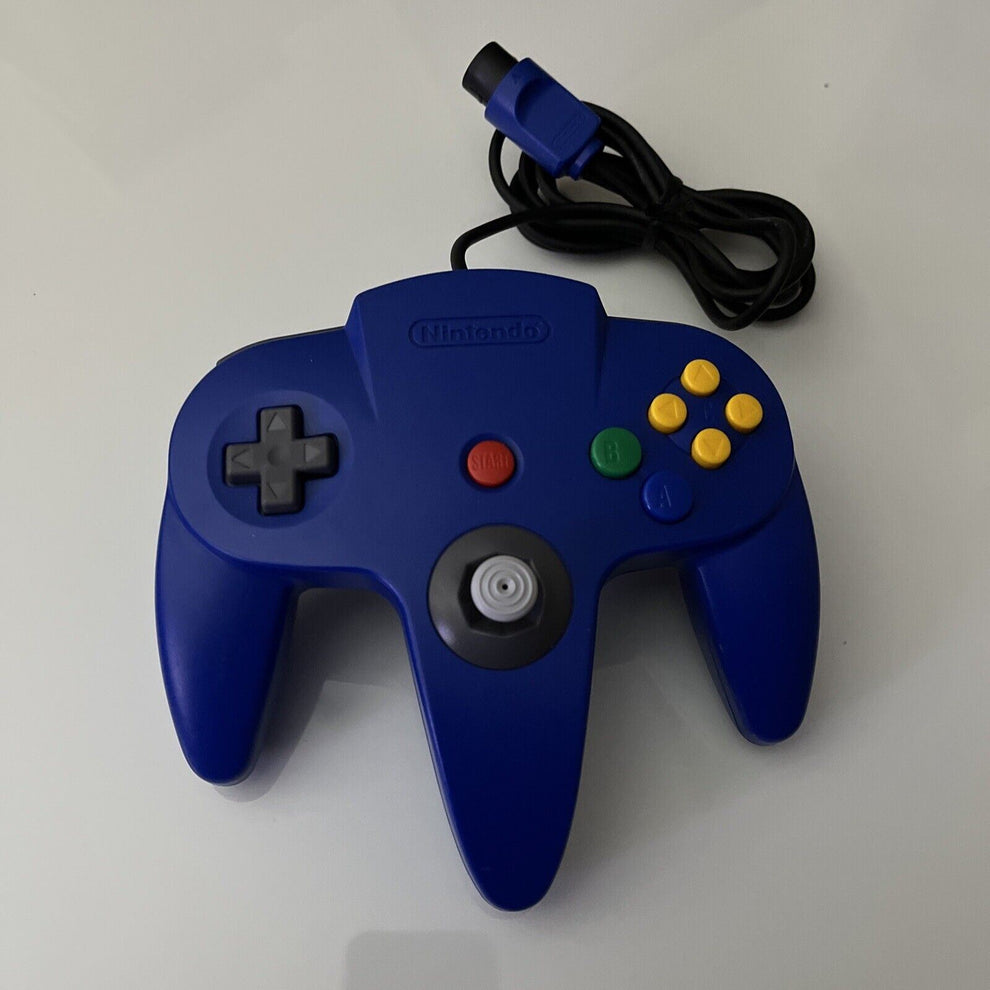 Official Nintendo 64 Controller Blue N64 Genuine, Tested & Ex Working ...