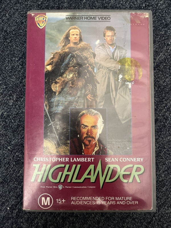 Highlander VHS 1986 PAL – Retro Unit