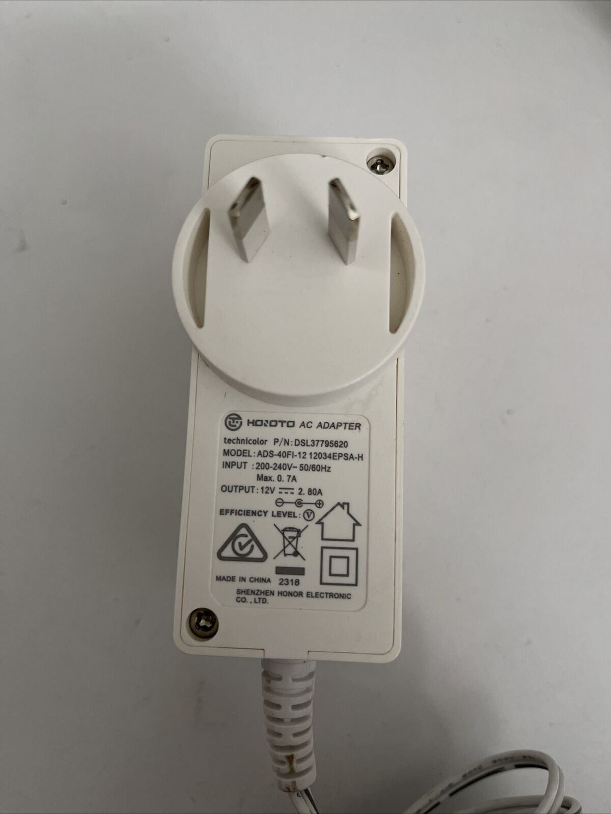 Technicolor AC Adapter DSL37795620 12V 2.8A Power Supply – Retro Unit