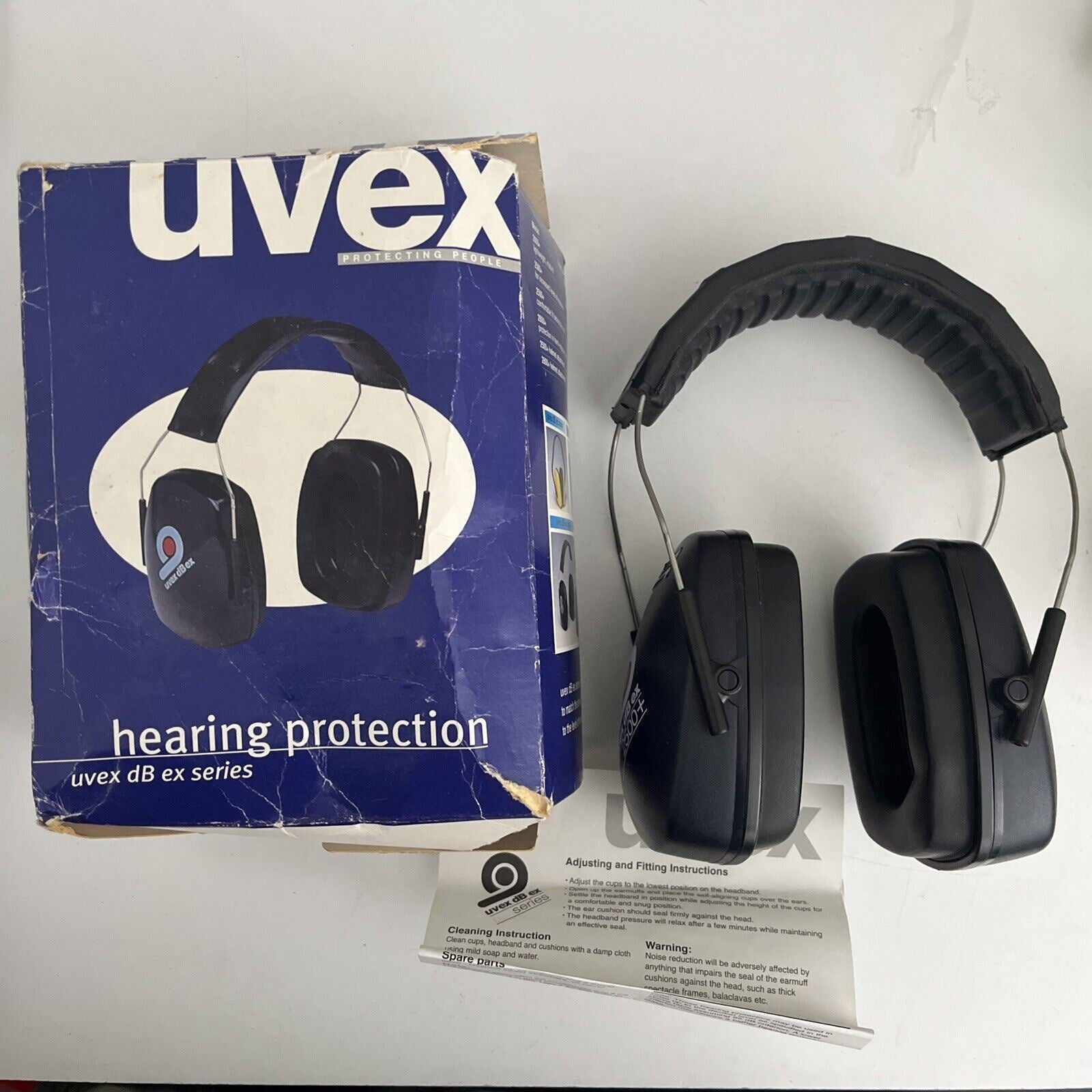 Earmuff DBex 2500+ Blue 27dB Uvex Hearing Protection – Retro Unit