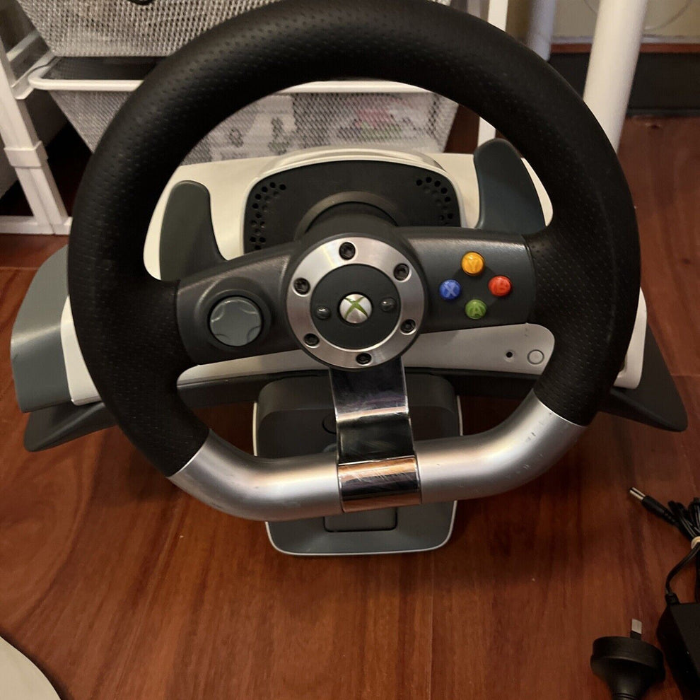 Official Microsoft Xbox 360 Wireless Racing Wheel with Desk Mount ...