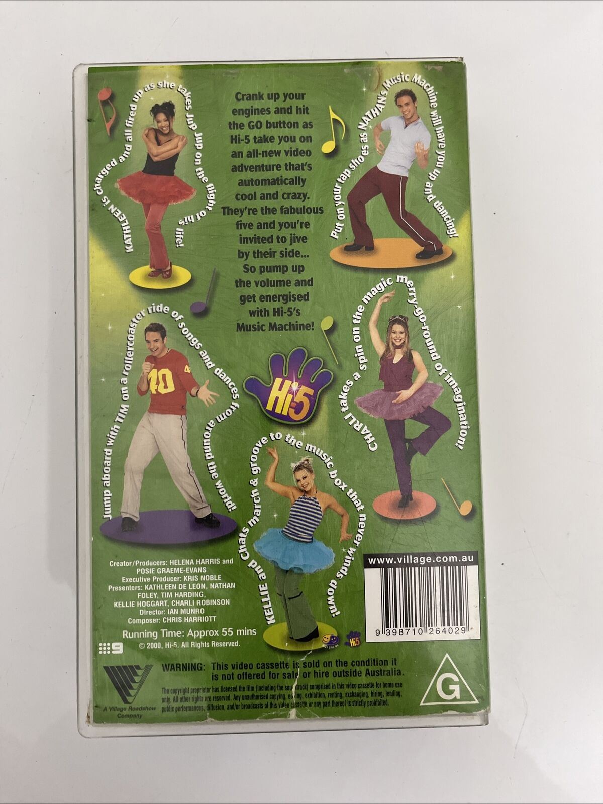 4x Hi5 - Music Machine, Move your Body, Snow Party, Holiday VHS PAL ...