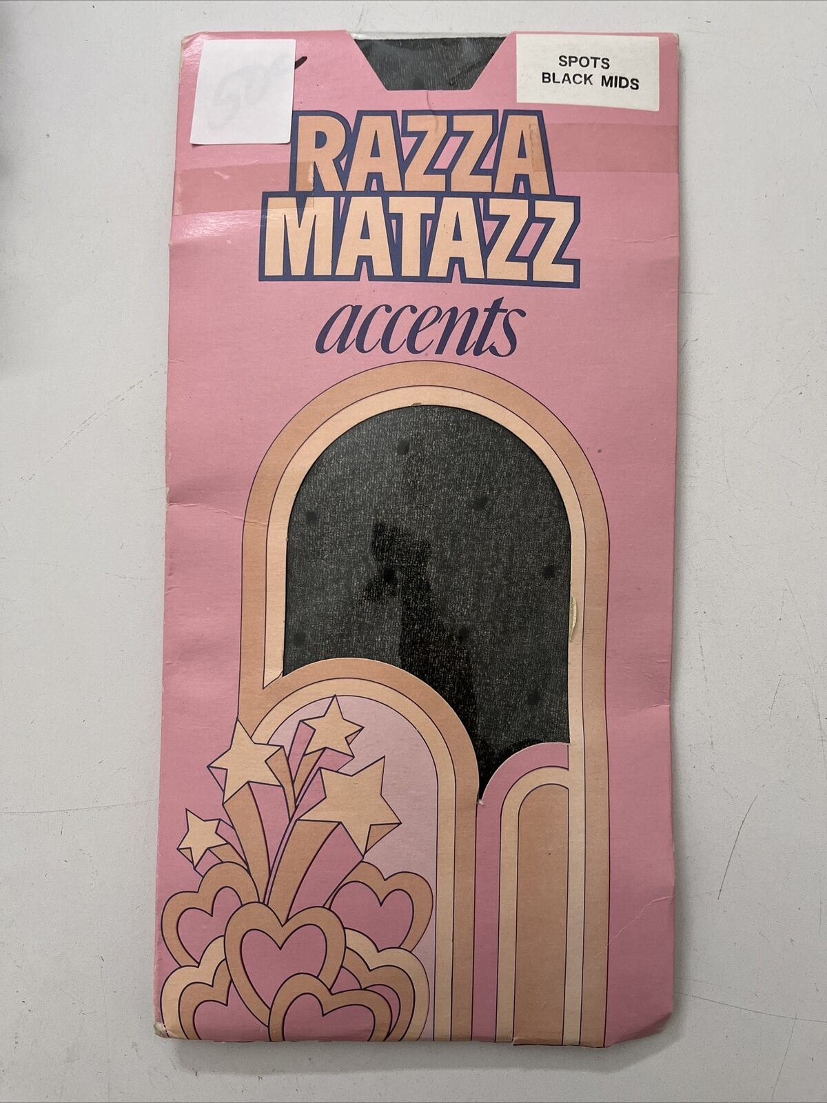 Vintage Razza Matazz Accents Pantyhose Spots Black Mids NEW – Retro Unit