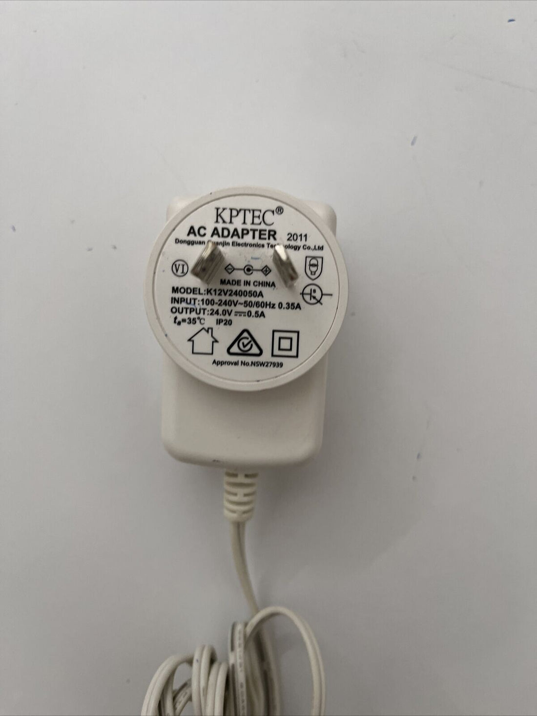 KPTEC AC Adapter K12V240050A 24V 0.5A – Retro Unit