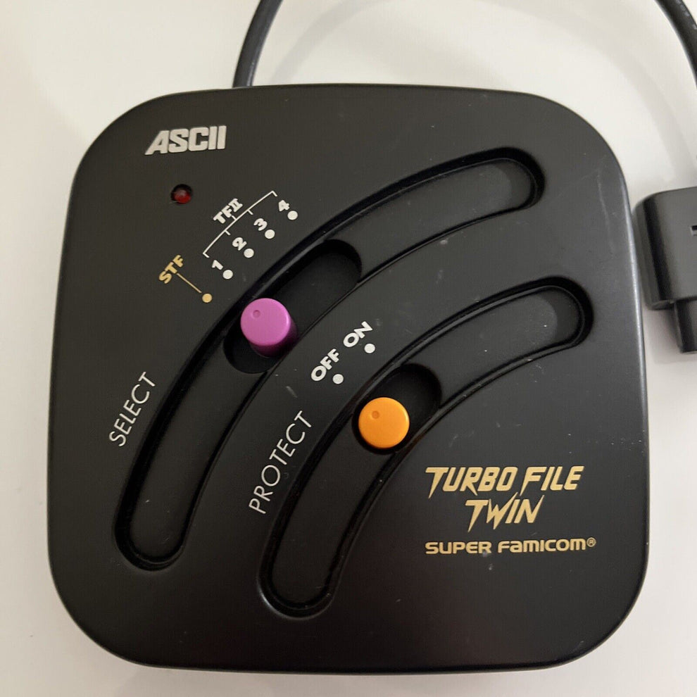 ASCII Turbo File Twin Nintendo Super Famicom SNES SRAM Battery Backup ...