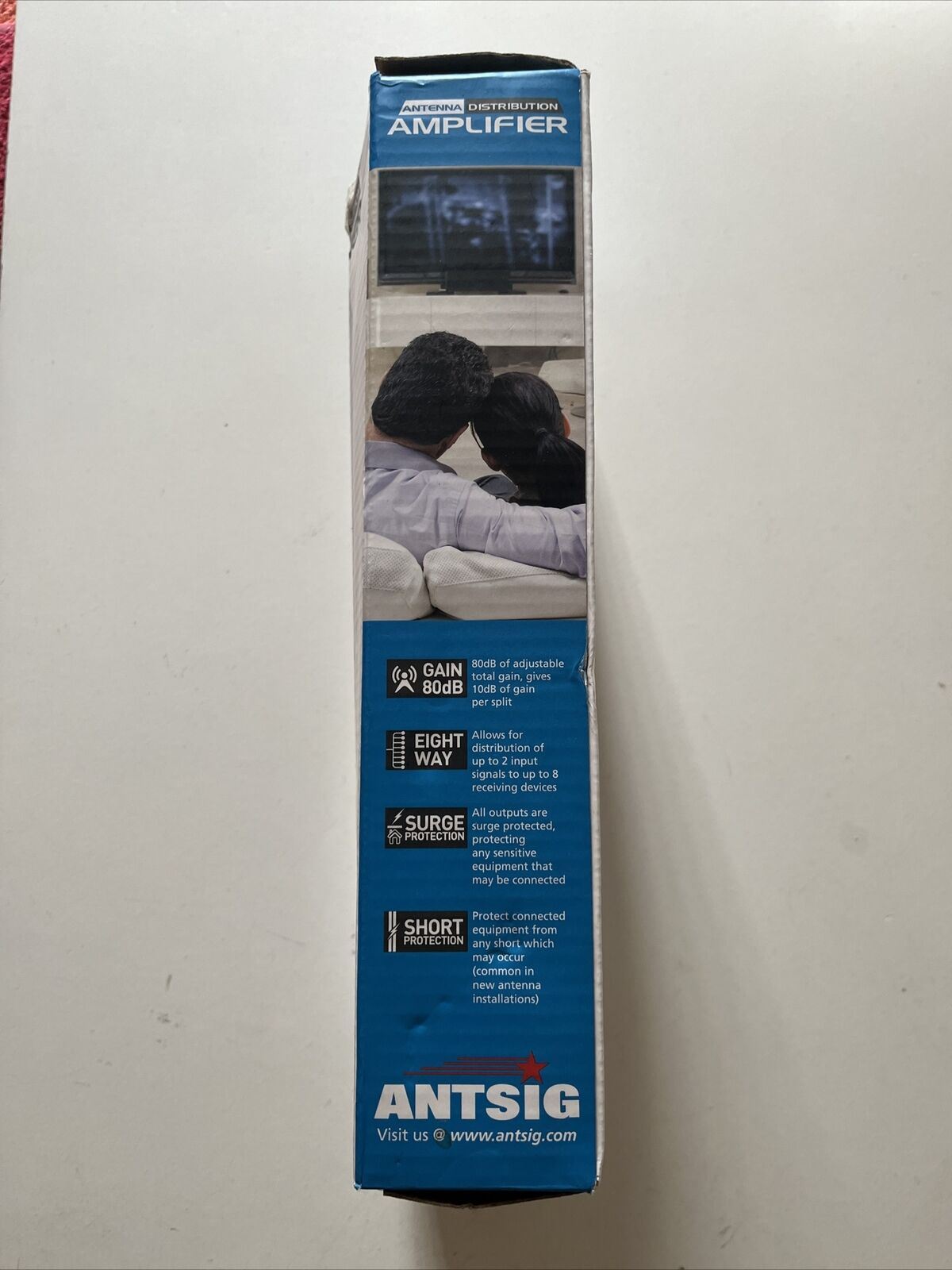ANTSIG Antenna Distribution Amplifier 4G Filter Eight Way Surge Protec ...
