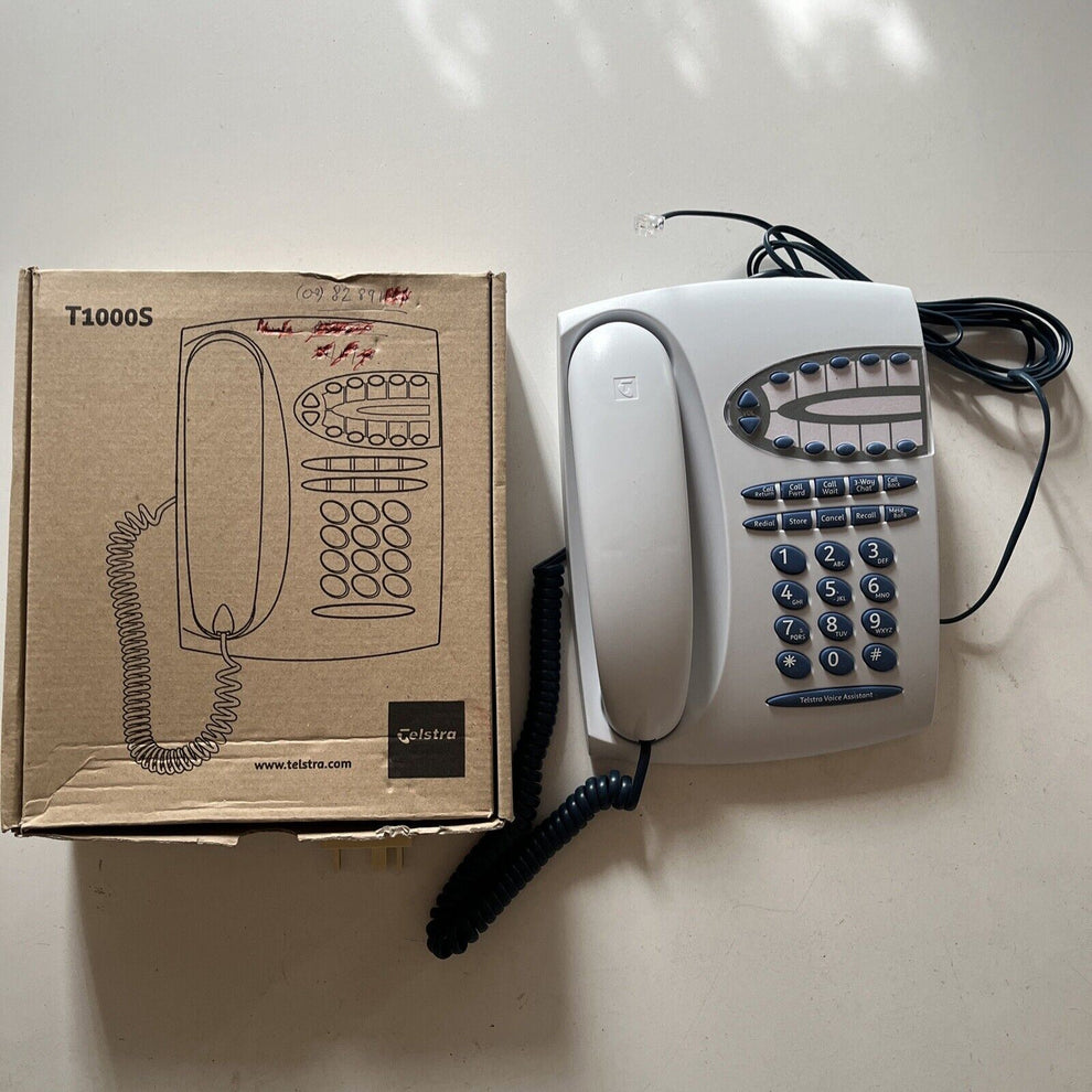 Telstra T1000S Single Line Corded Phone in Excellent Condition – Retro Unit