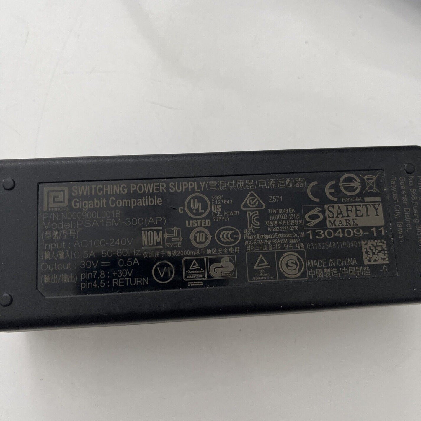 Switching Power Supply Gigabit PSA15M-300(AP) 30V 0.5A Power Over Ethe ...
