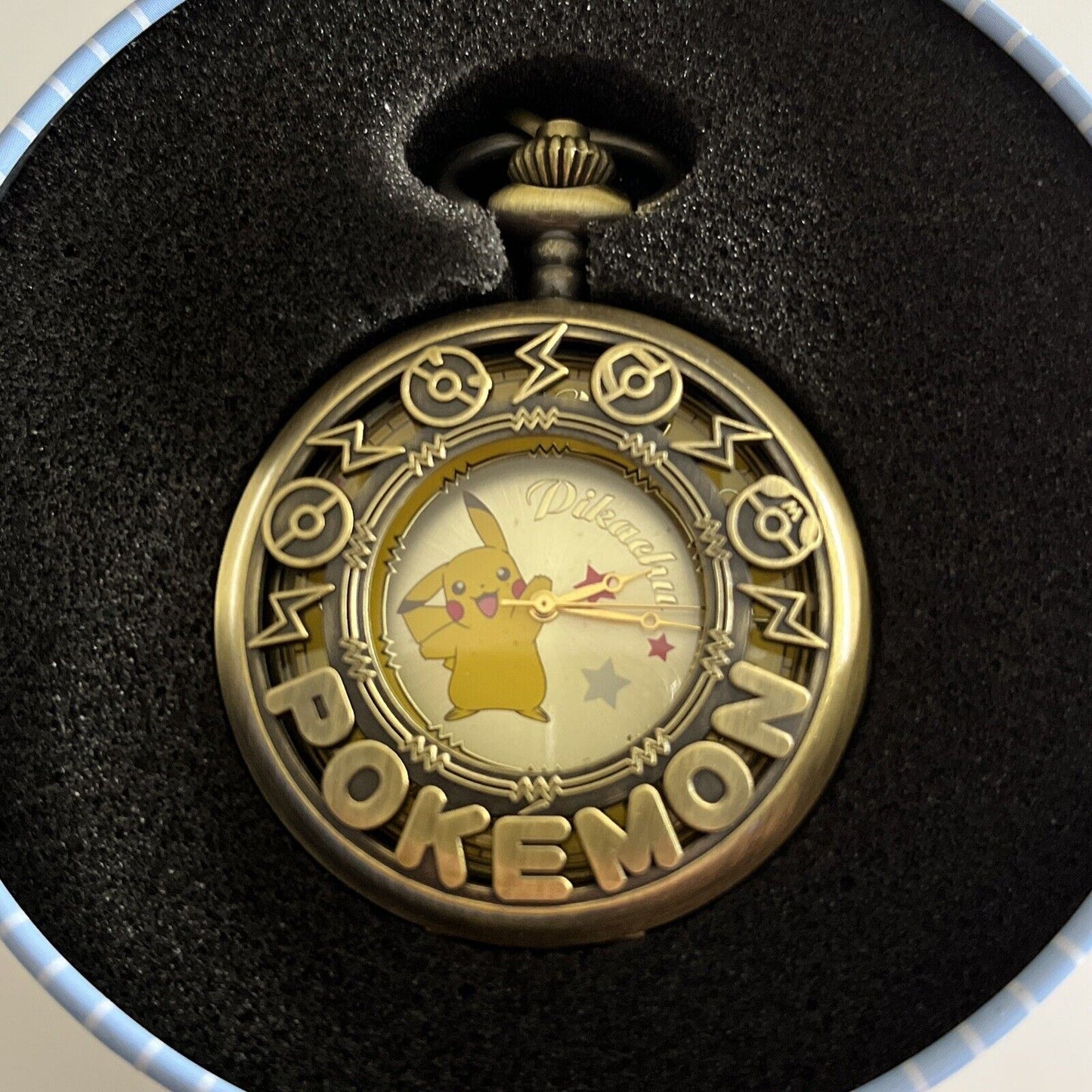 NEW Genuine Official Pokemon Pocket Watch Pikachu – Retro Unit