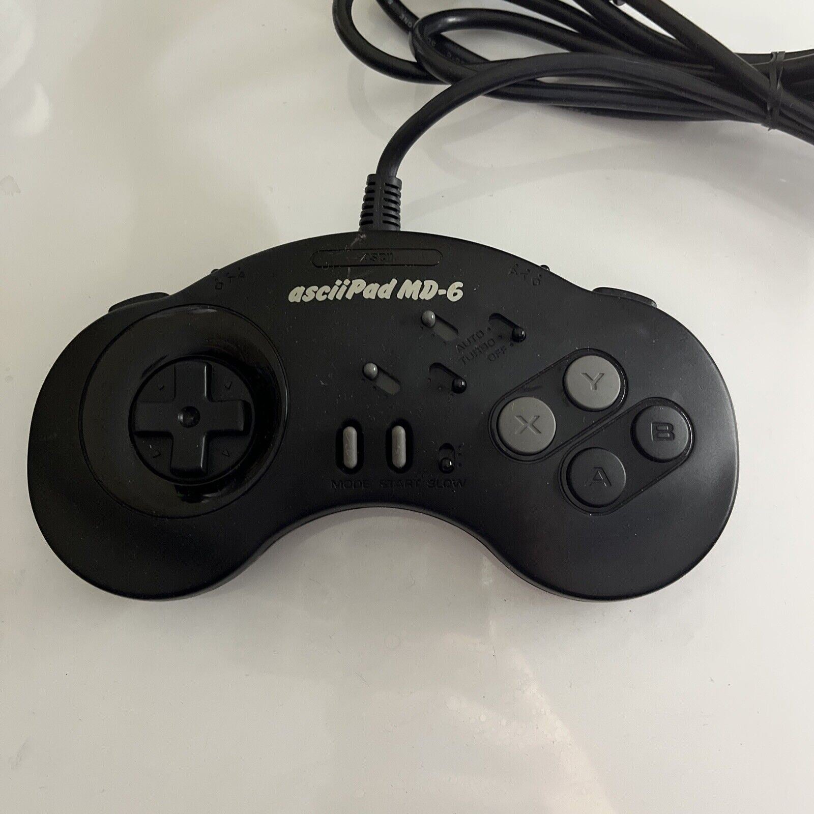 Sega Mega Drive Genesis asciiPad MD-6 Controller AS-0518-MD with Turbo ...