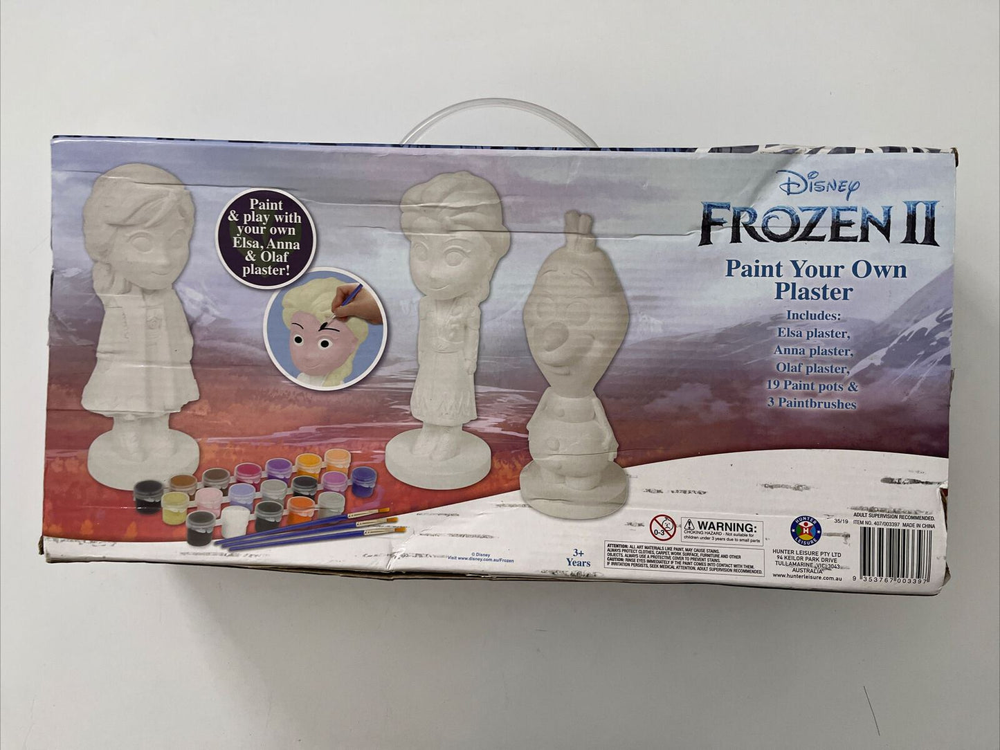 NEW Disney Frozen II Paint Your Own Plaster Elsa Anna & Olaf – Retro Unit