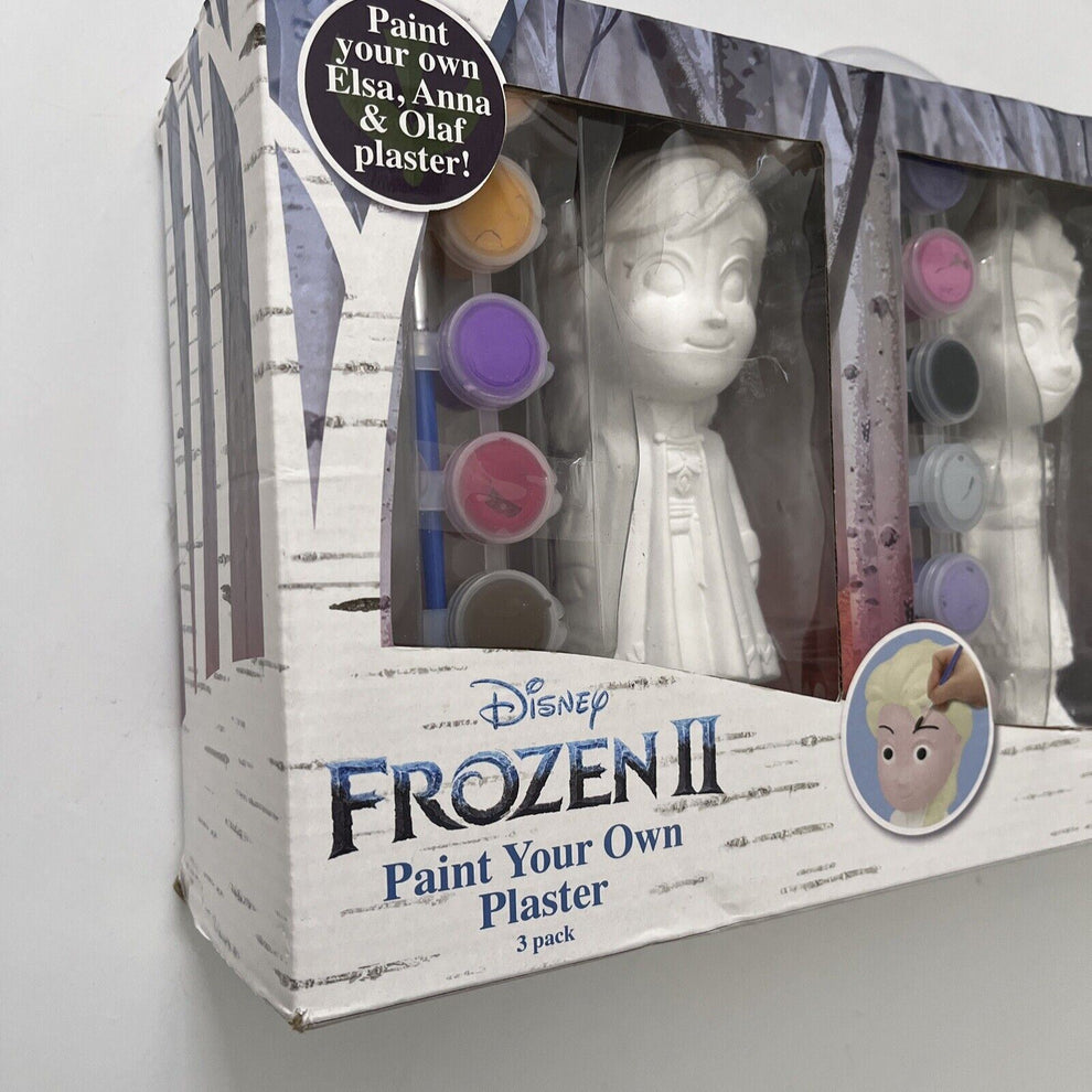 NEW Disney Frozen II Paint Your Own Plaster Elsa Anna & Olaf – Retro Unit