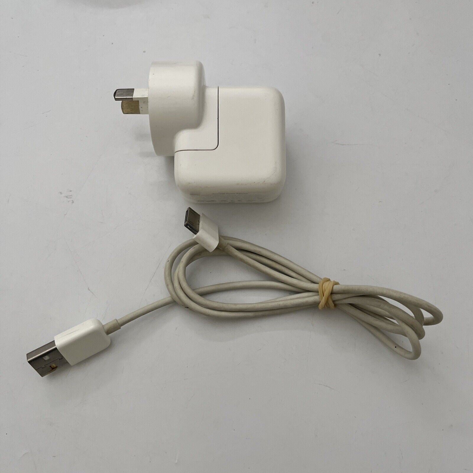 Genuine Apple iPod USB Power Adapter A1205 with 30 pin Charge Cable ...