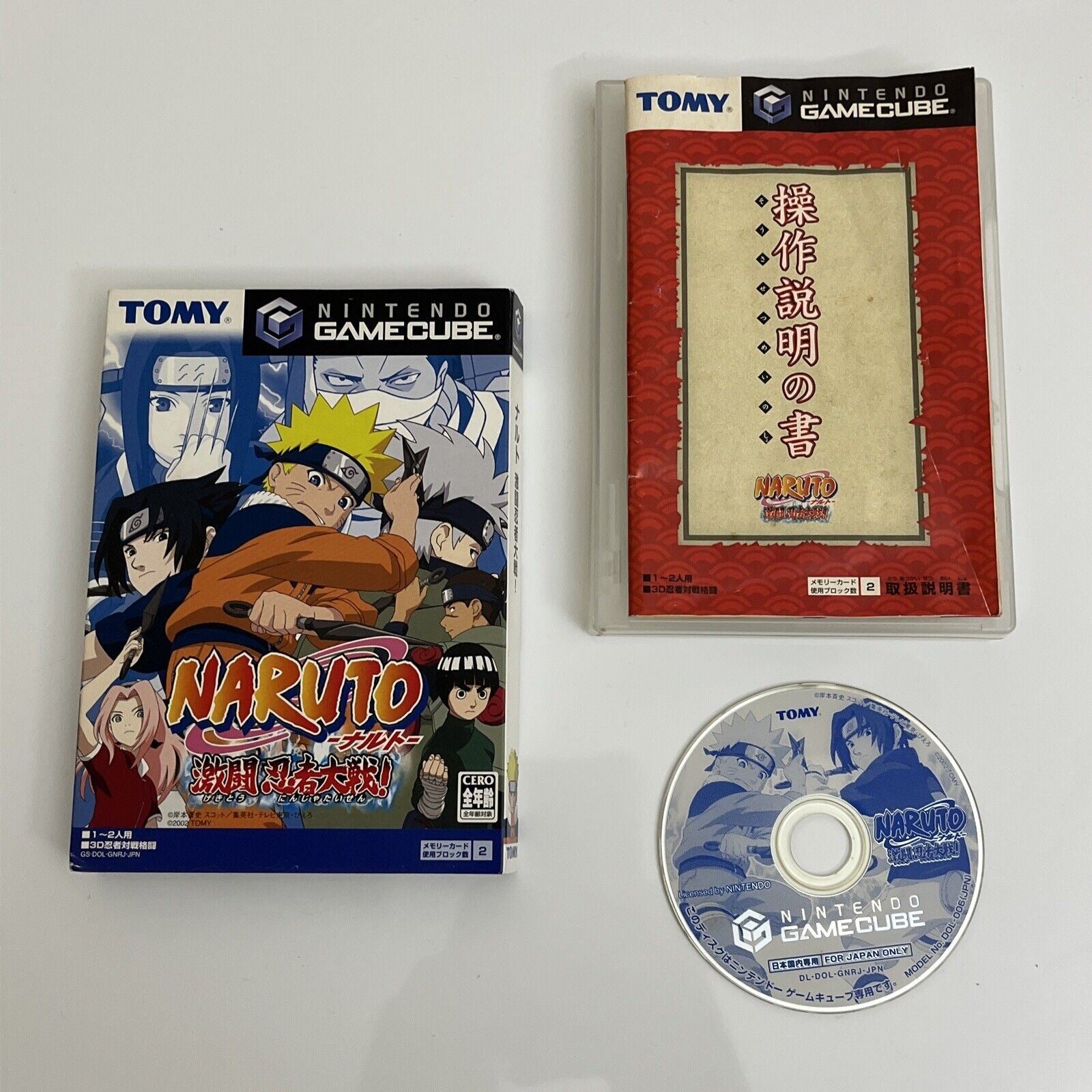 Naruto Clash of Ninja - Nintendo Gamecube GC Game NTSC-J JAPAN With Ma ...
