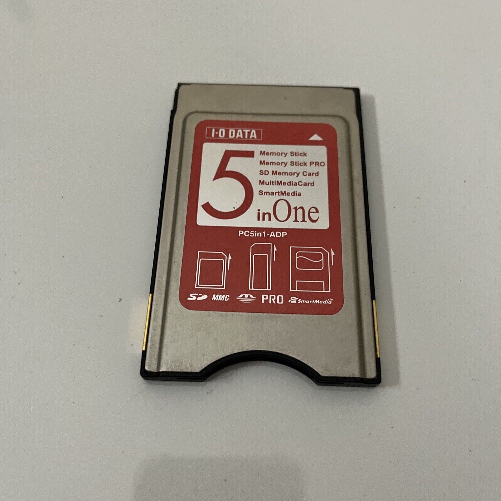IO Data 5 in 1 PCMCIA Adapter for SD MMC Memory Stick SmartMedia PC5in ...