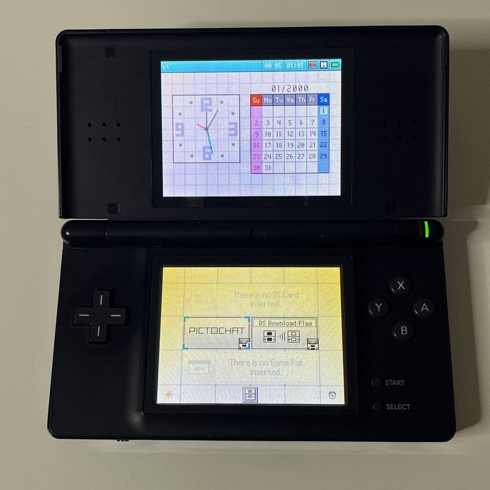 Nintendo DS Lite Cobalt Black Handheld System – Retro Unit