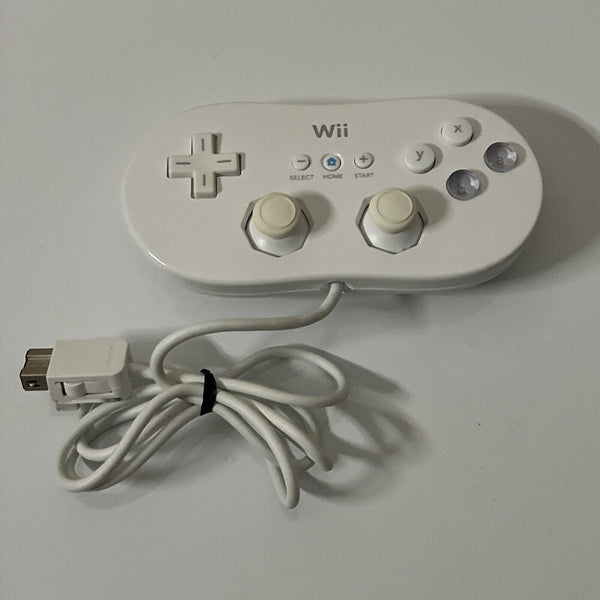 Genuine Official Nintendo Wii Classic Game Pad Controller White – Retro ...