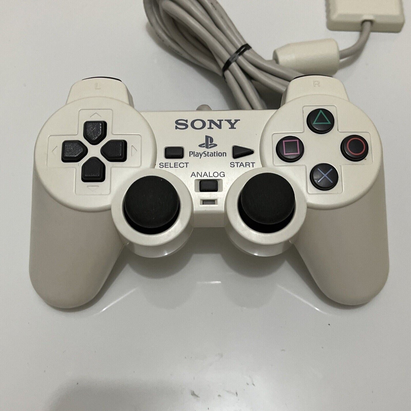 Genuine Official Sony PlayStation PS2 Dual Shock Controller Ceramic Wh – Retro Unit