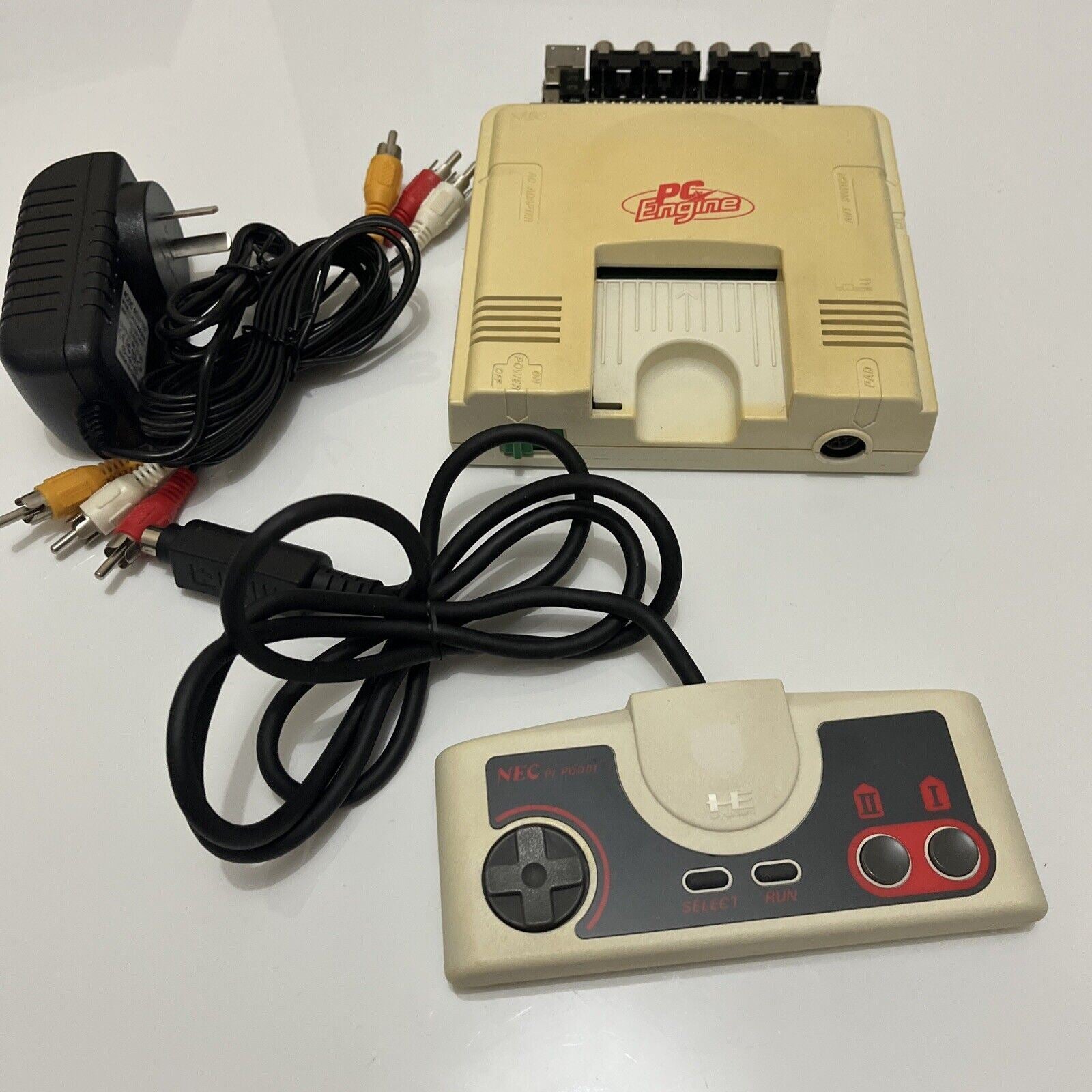 PC Engine TurboGrafx Console w/ AUS Power Supply & RGB Booster Tested ...