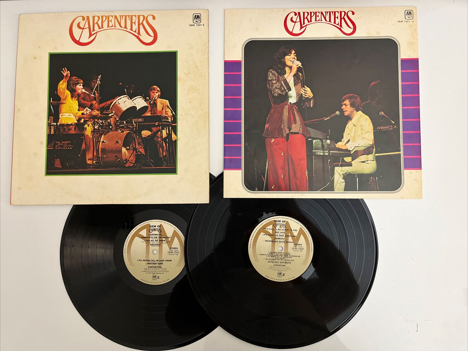 Carpenters – Gem Of Carpenters 1973 Double LP Vinyl Record GEM 1001/2 ...