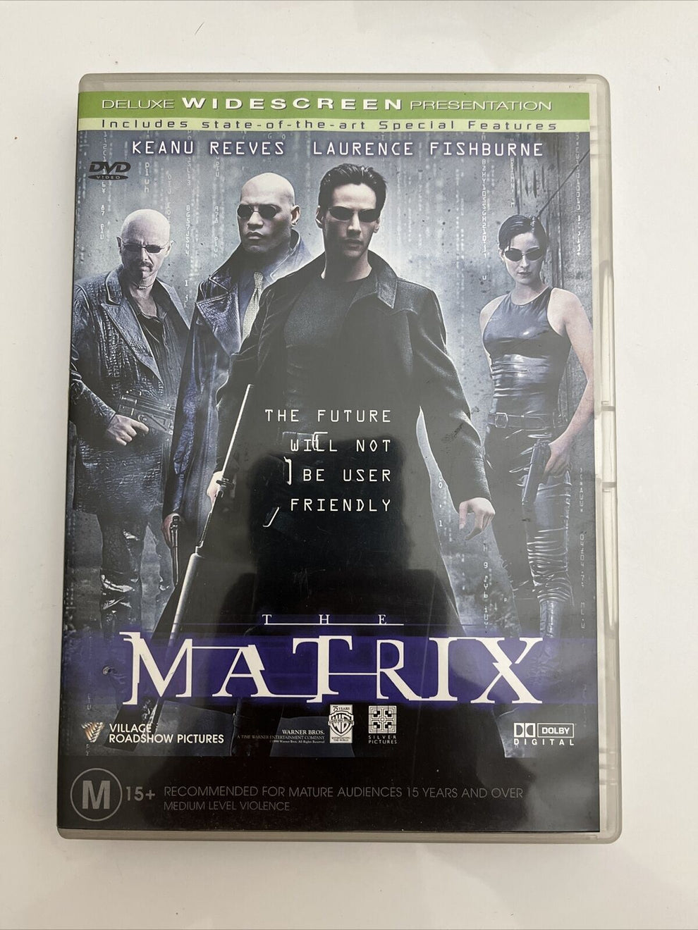 The Matrix (DVD, 1999) Keanu Reeves Region 4 – Retro Unit