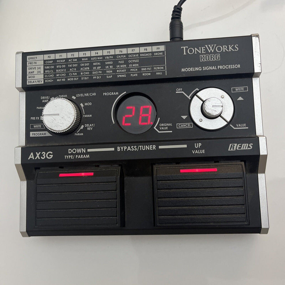 Korg ToneWorks Modeling Signal Processor AX3G Guitar Effect – Retro Unit
