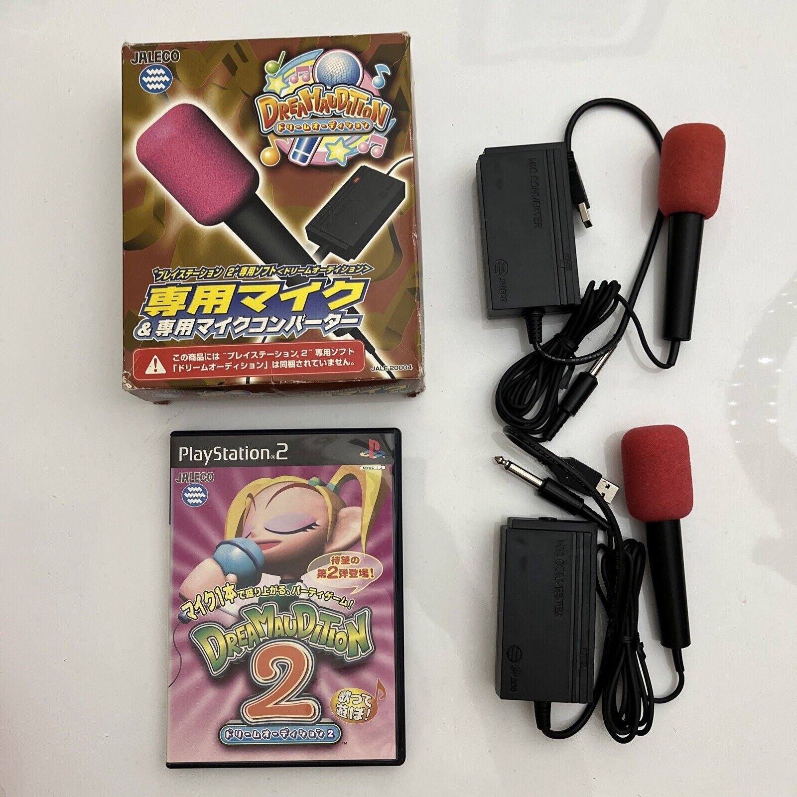 Dream Audition 2 + 2x Microphone Sony PlayStation PS2 NTSC-J JAPAN Gam ...