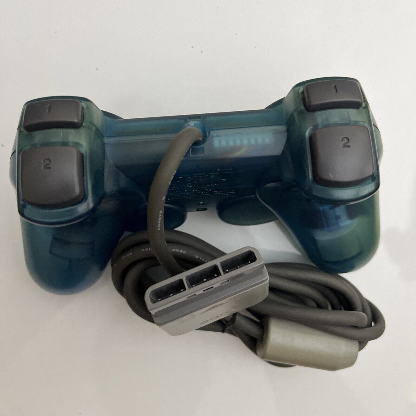 Official Sony PS2 Controller Transparent Blue Transparent Genuine ...