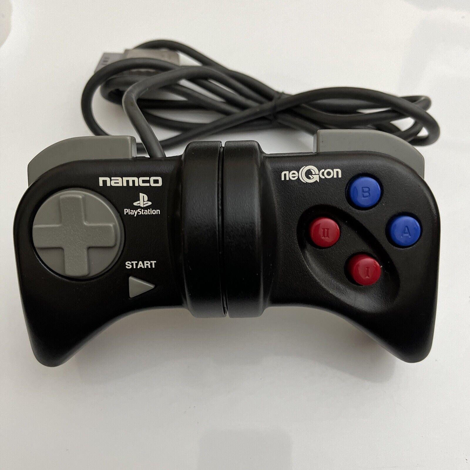 Namco Sony PlayStation Negcon Controller Black NPC-104 – Retro Unit