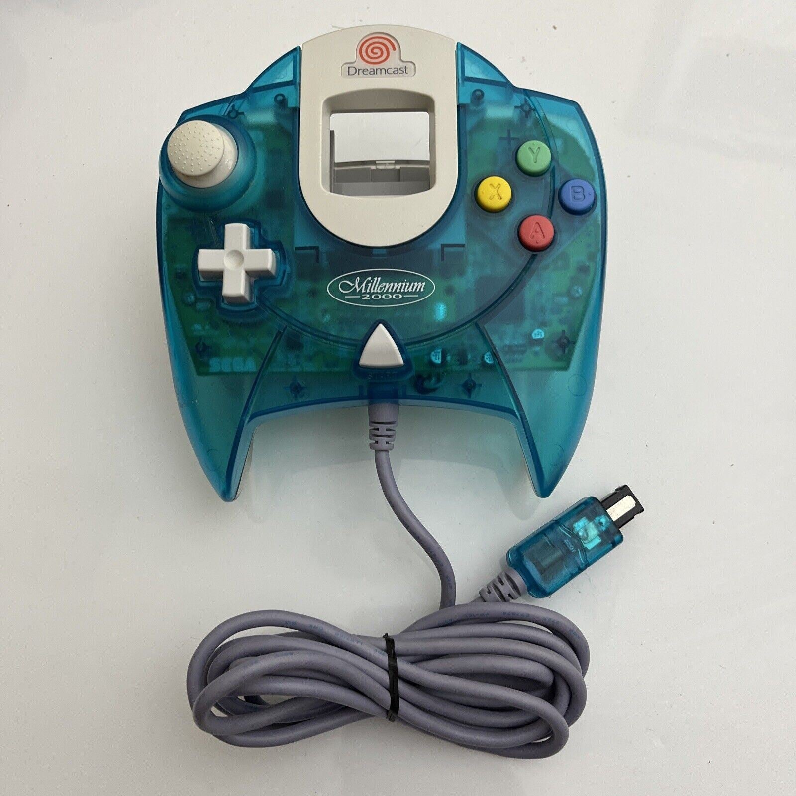 Sega Dreamcast DC Millennium 2000 Controller Aqua Blue Transparent ...