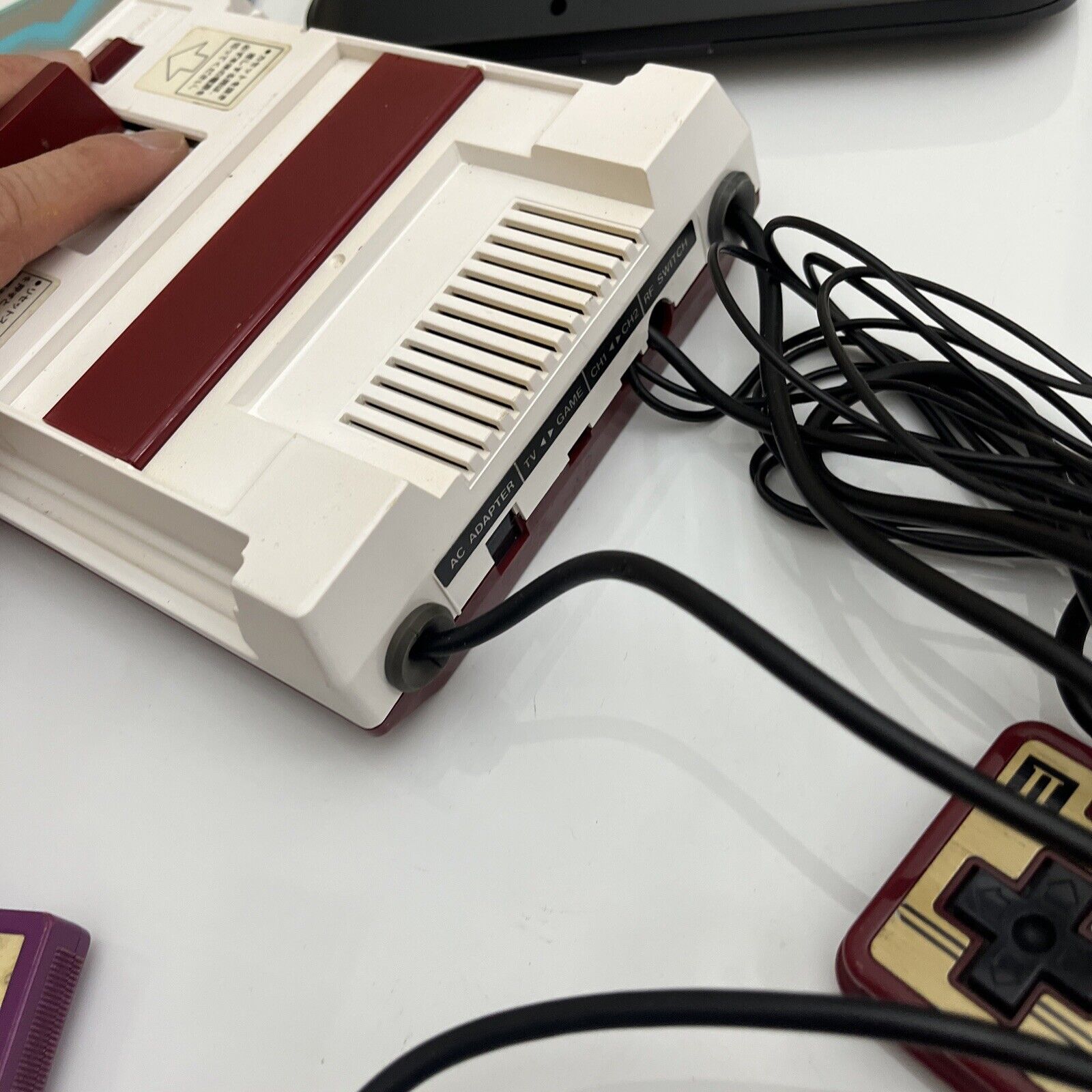 Nintendo Famicom Console with 7" LCD Screen + 2 Games Golf & Tennis ...