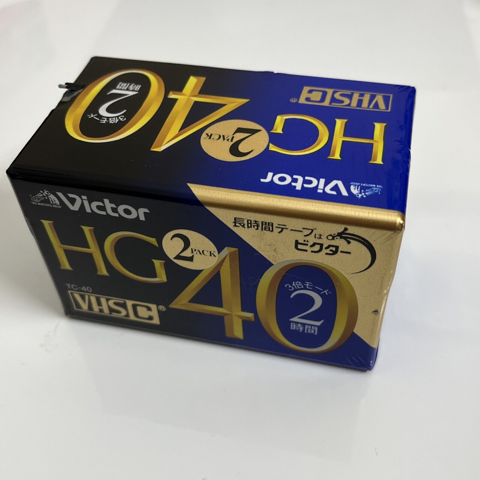 Victor VHSC VHS-C HG40 2 Pack *New Sealed* – Retro Unit