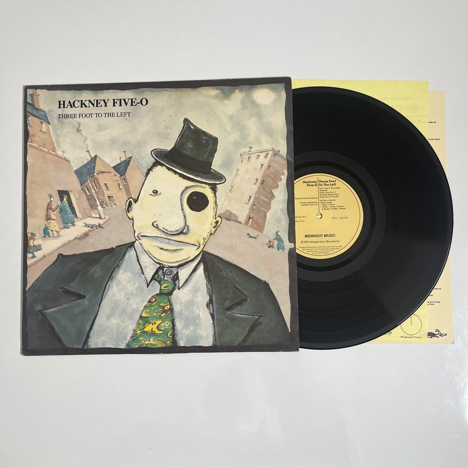 Hackney Five-O – Three Foot To The Left LP 1987 Vinyl Record CHIME 00 ...
