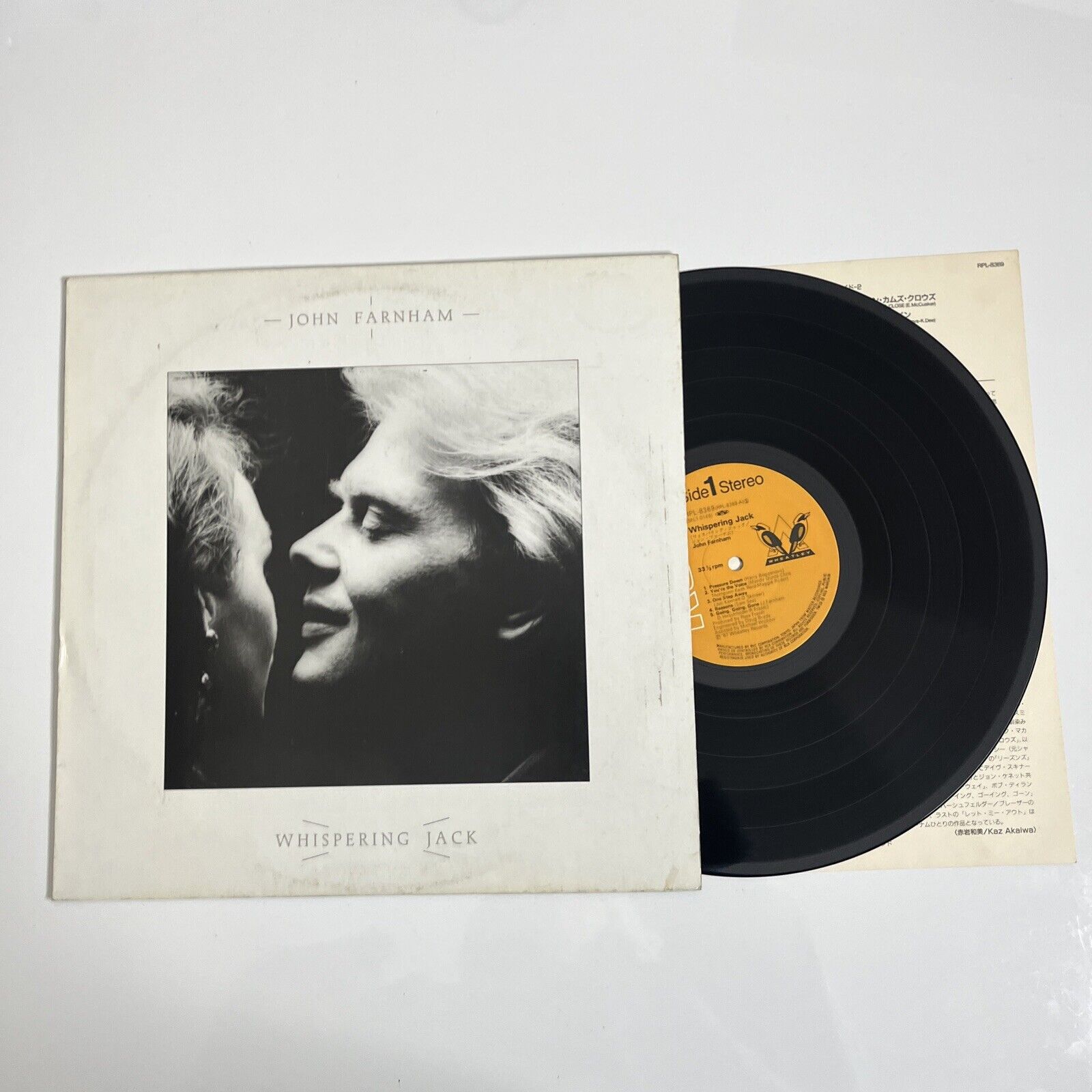 John Farnham - Whispering Jack LP 1987 Vinyl Record Promo RPL-8369 ...
