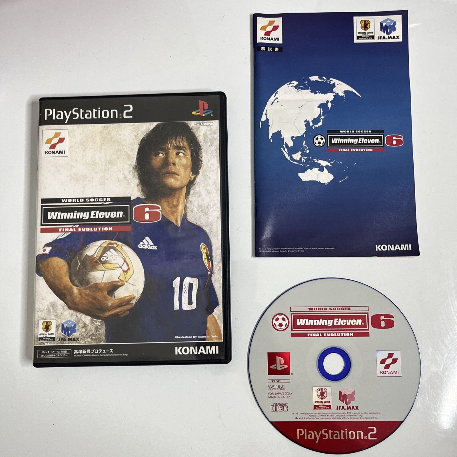 Winning Eleven 6 Final Evolution Sony PlayStation PS2 NTSC-J JAPAN Gam ...