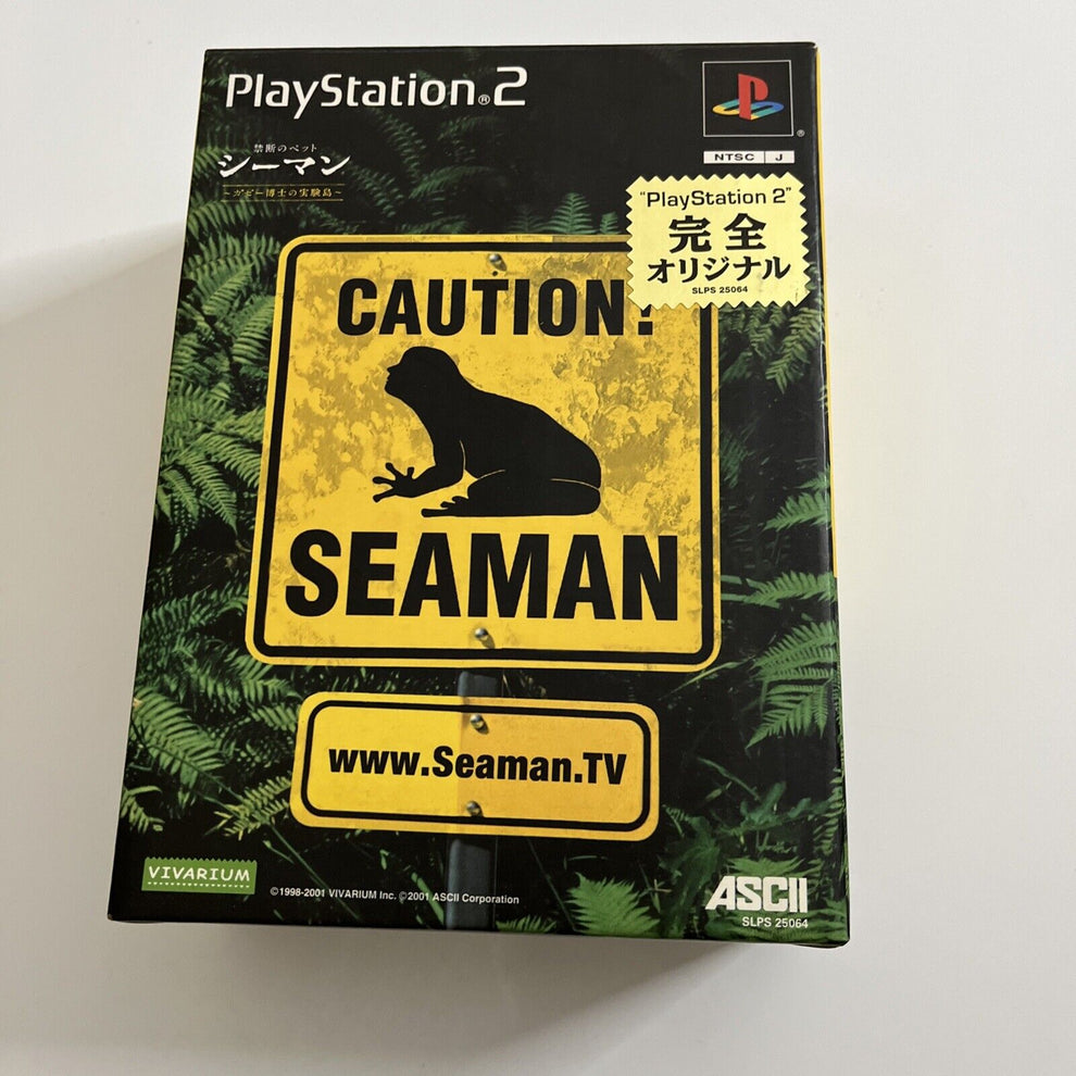 Seaman Game + ASCII Sea Mic Controller PlayStation PS2 NTSC-J JAPAN Sp ...