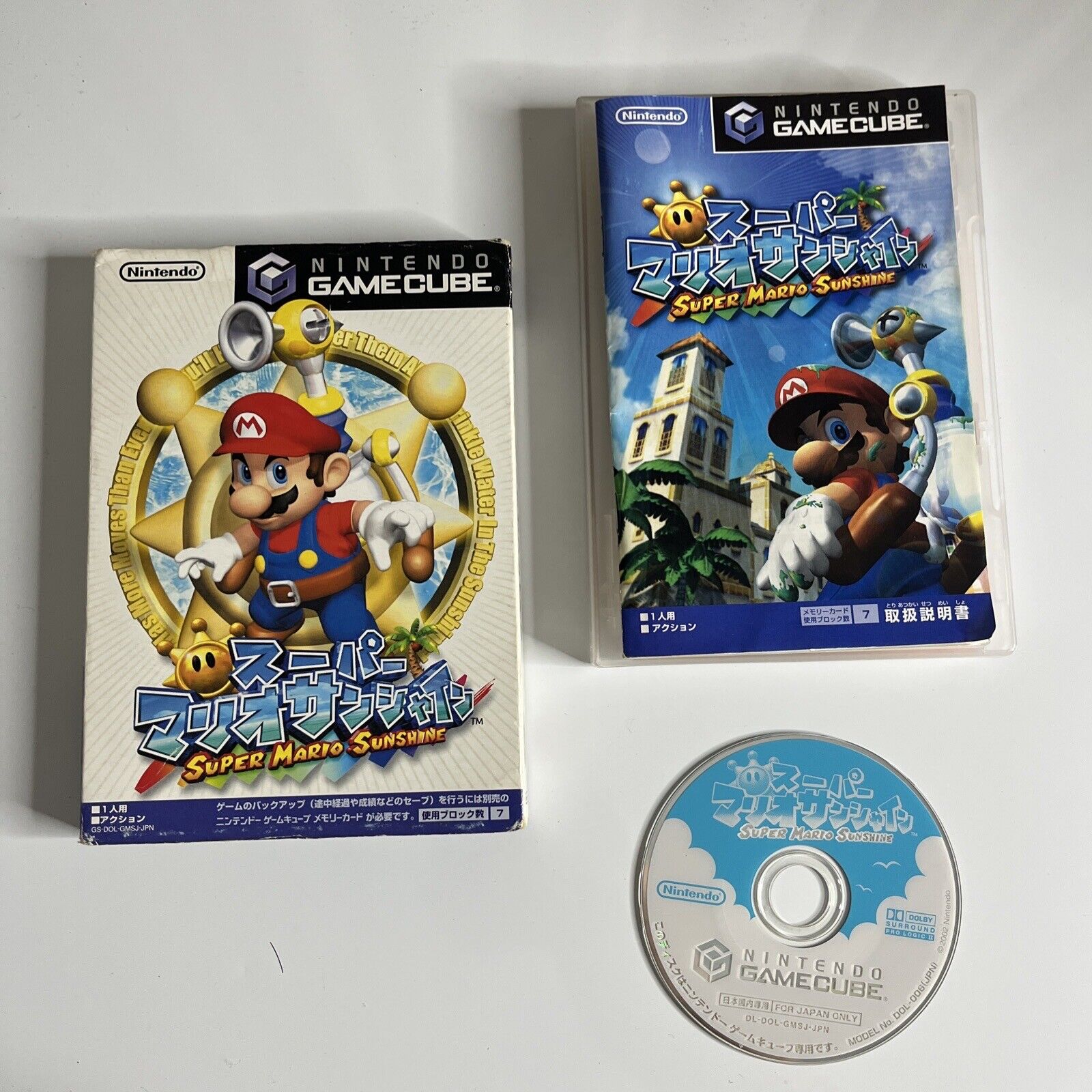 Super Mario Sunshine NGC Nintendo GameCube NTSC-J JAPAN Game Complete ...