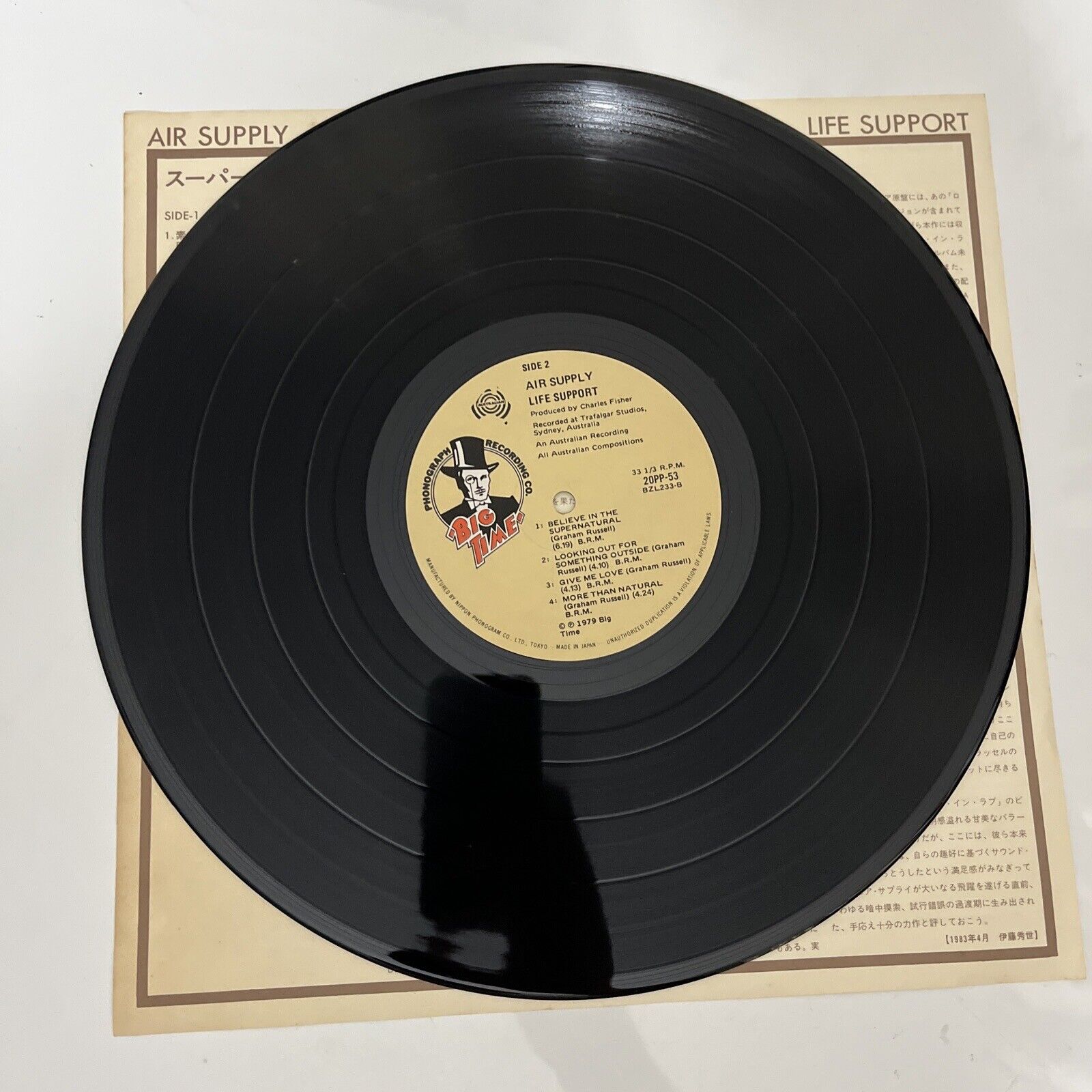 Air Supply - Life Support LP 1983 Vinyl Record 20PP-53 – Retro Unit